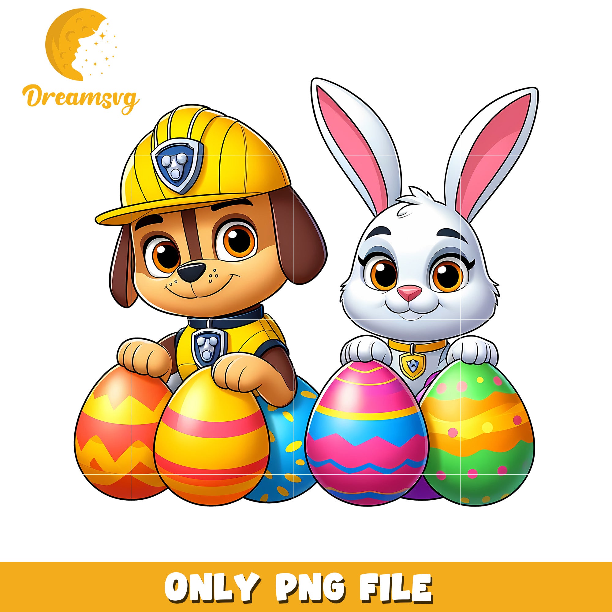 Zuma paw trol and rabbit png, happy easter day png, paw patrol png ...