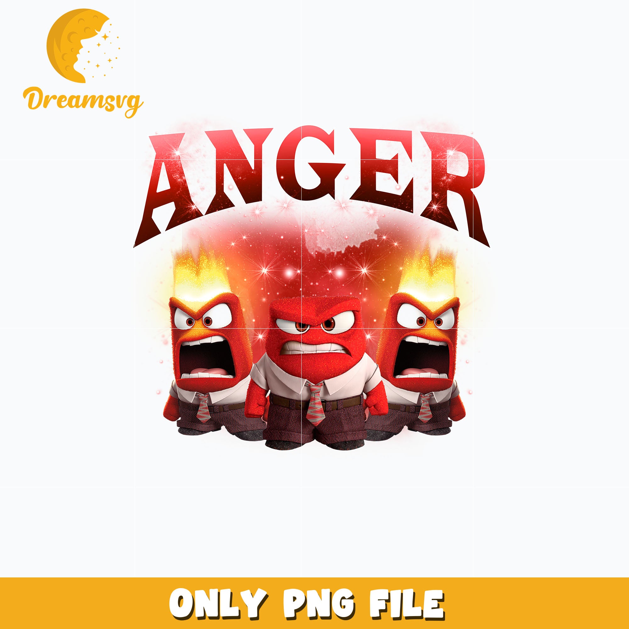 Inside out Anger design png – DreamSVG Store