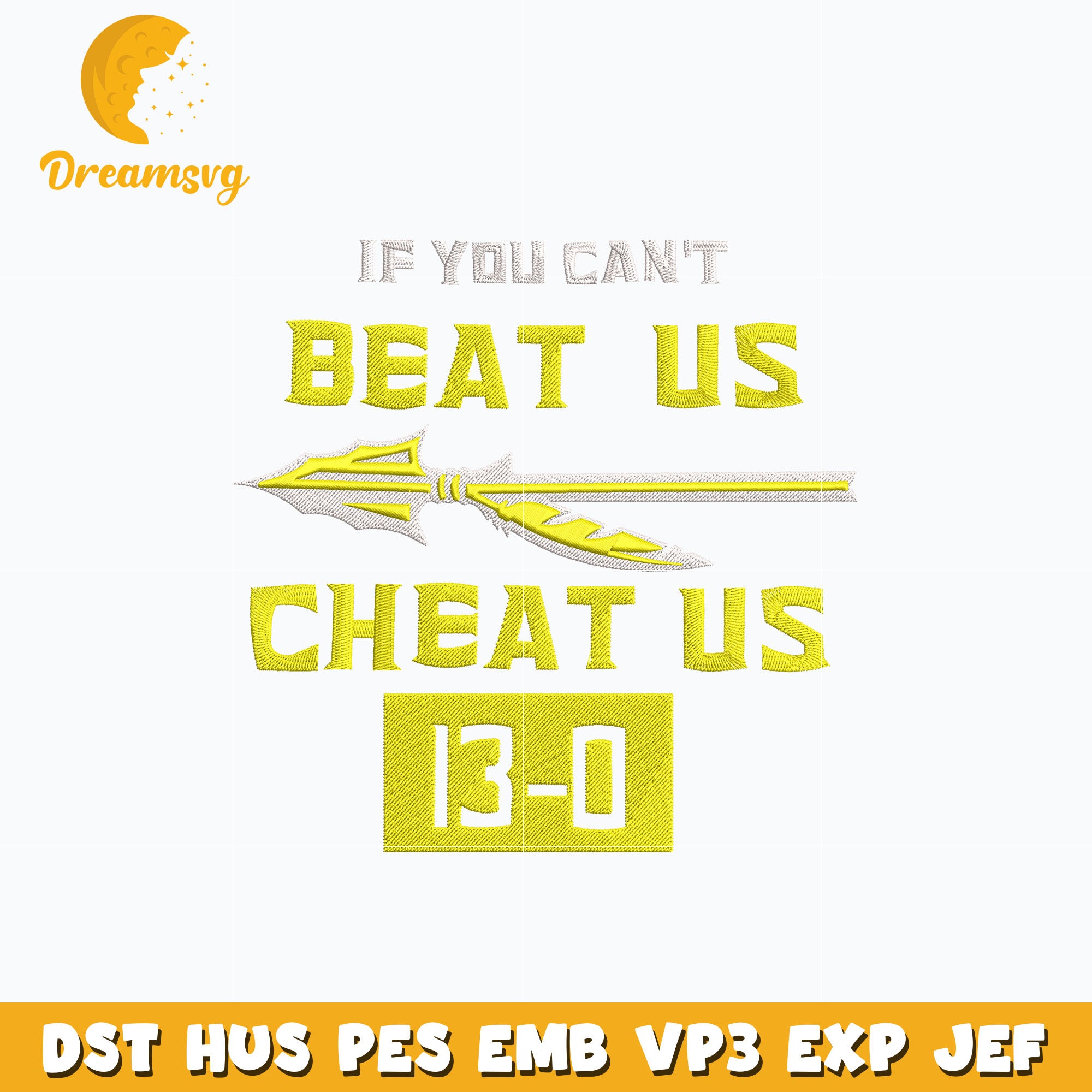 Beat us cheat us embroidery – DreamSVG Store