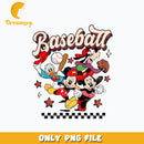 Mickey friends baseball png