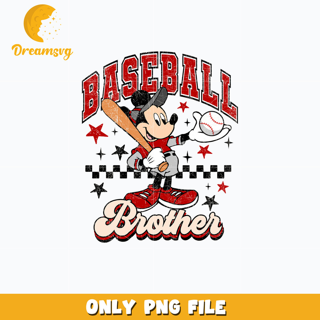 Mickey mouse baseball brother png