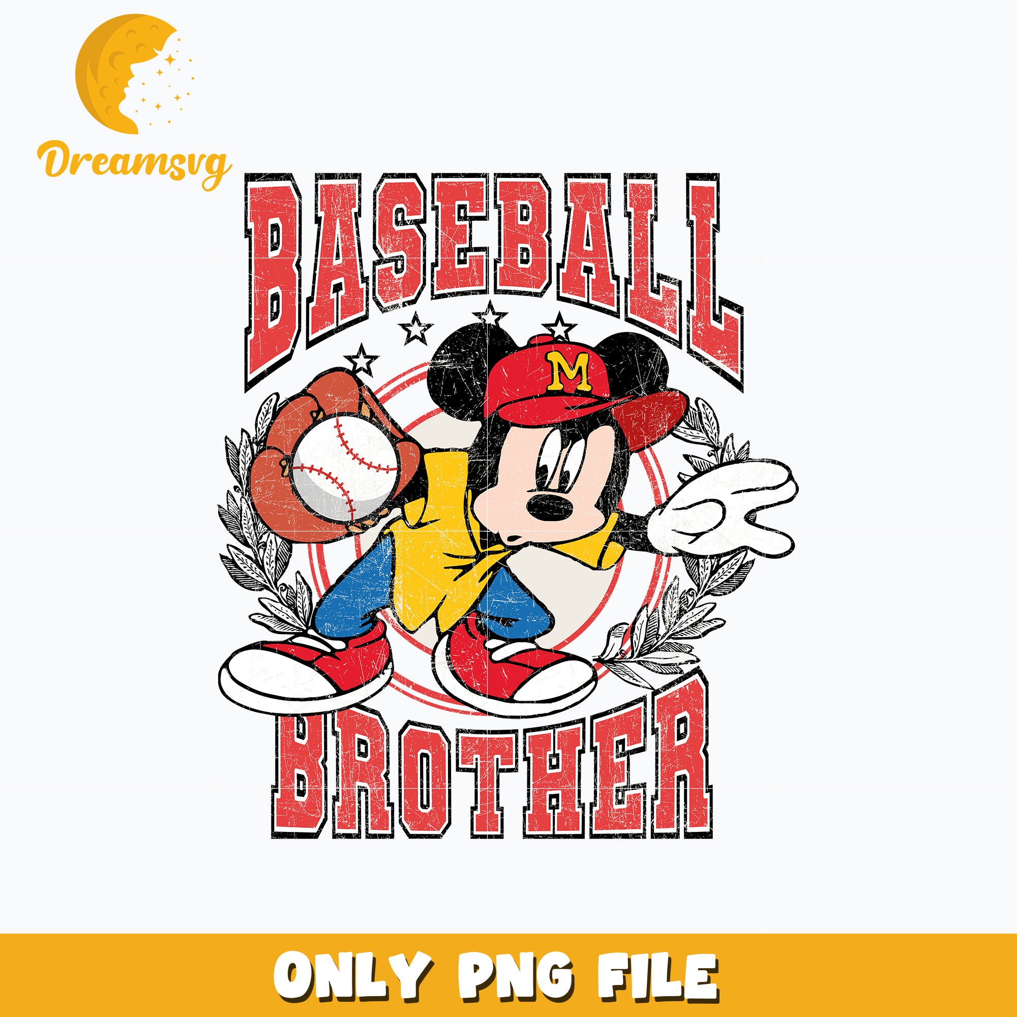 Mickey baseball brother png – DreamSVG Store