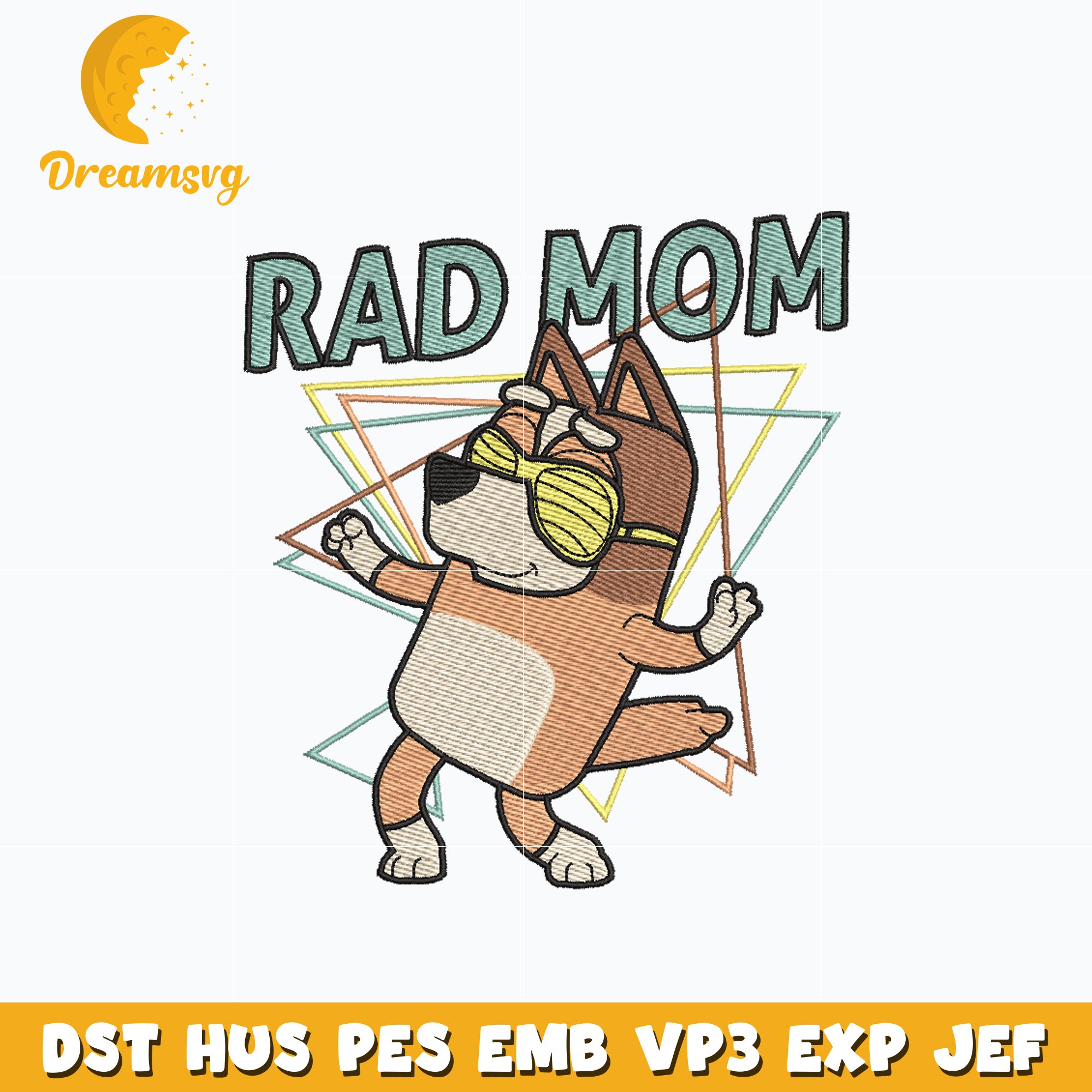 Bingo rad mom embroidery design – DreamSVG Store