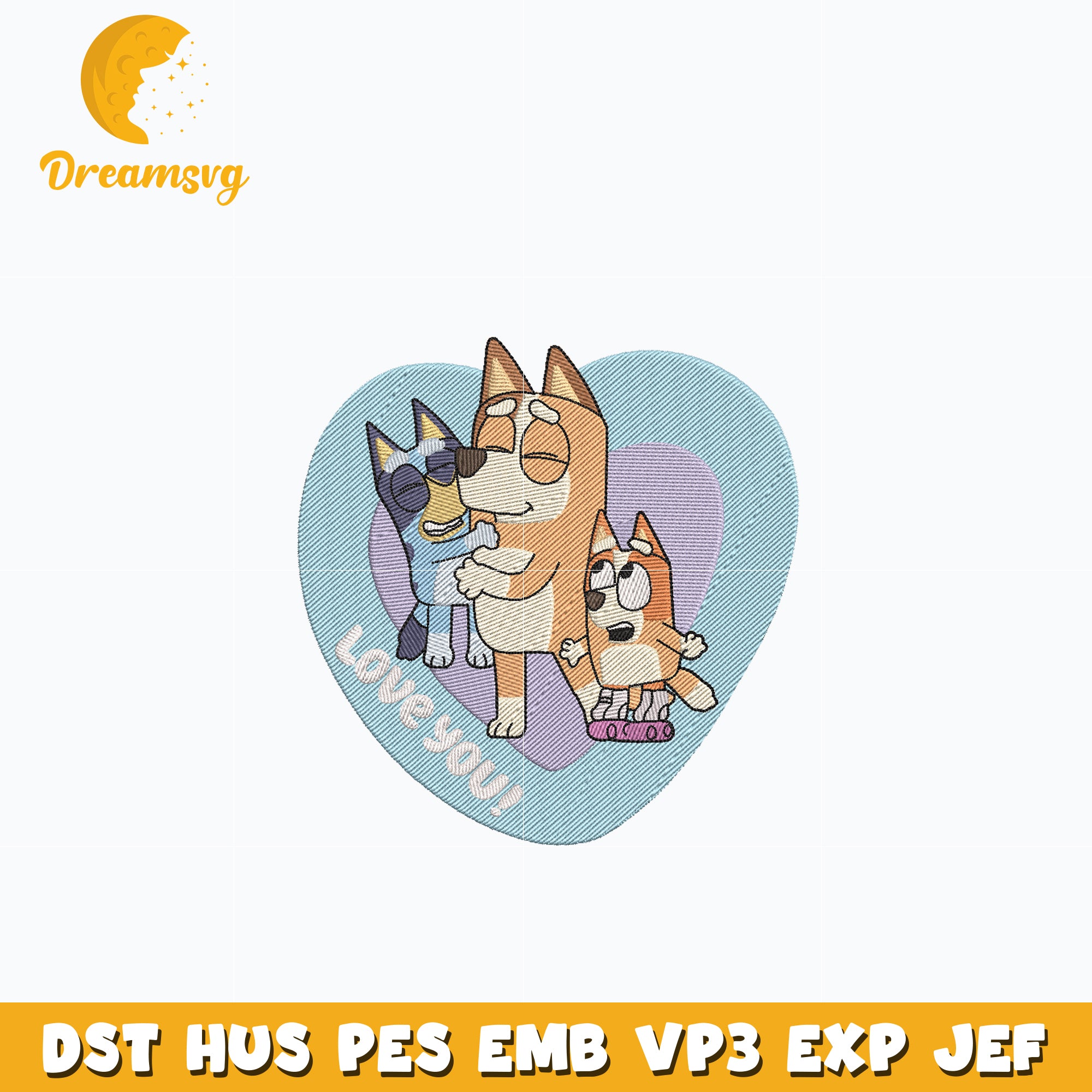 Bluey bingo mom embroidery design – DreamSVG Store