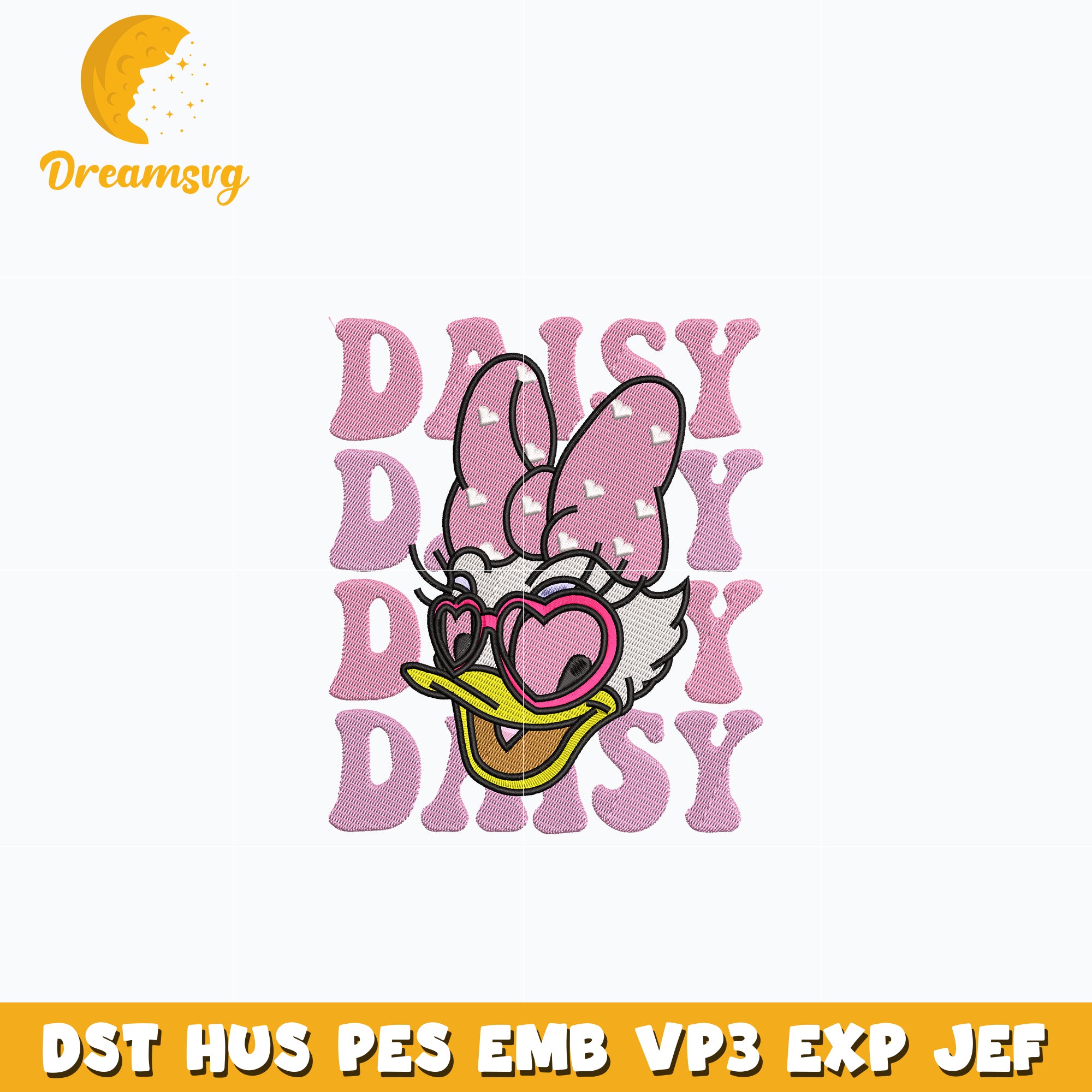 Daisy head embroidery design – DreamSVG Store