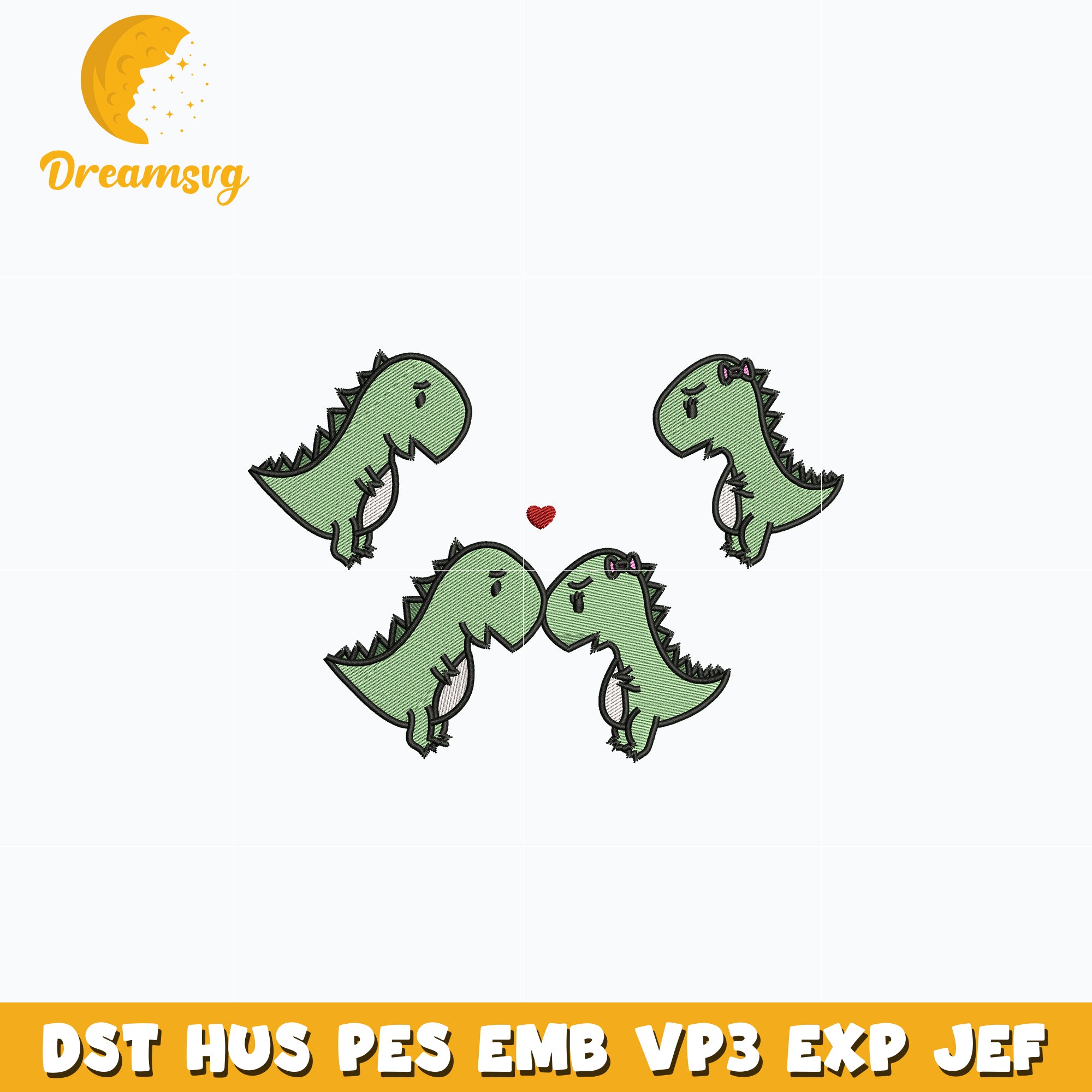T Rex Hug Me embroidery design – DreamSVG Store