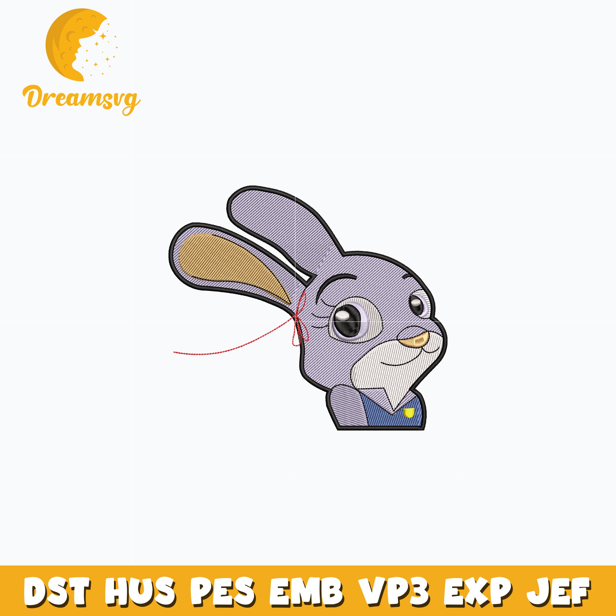 Judy Hopps embroidery design – DreamSVG Store