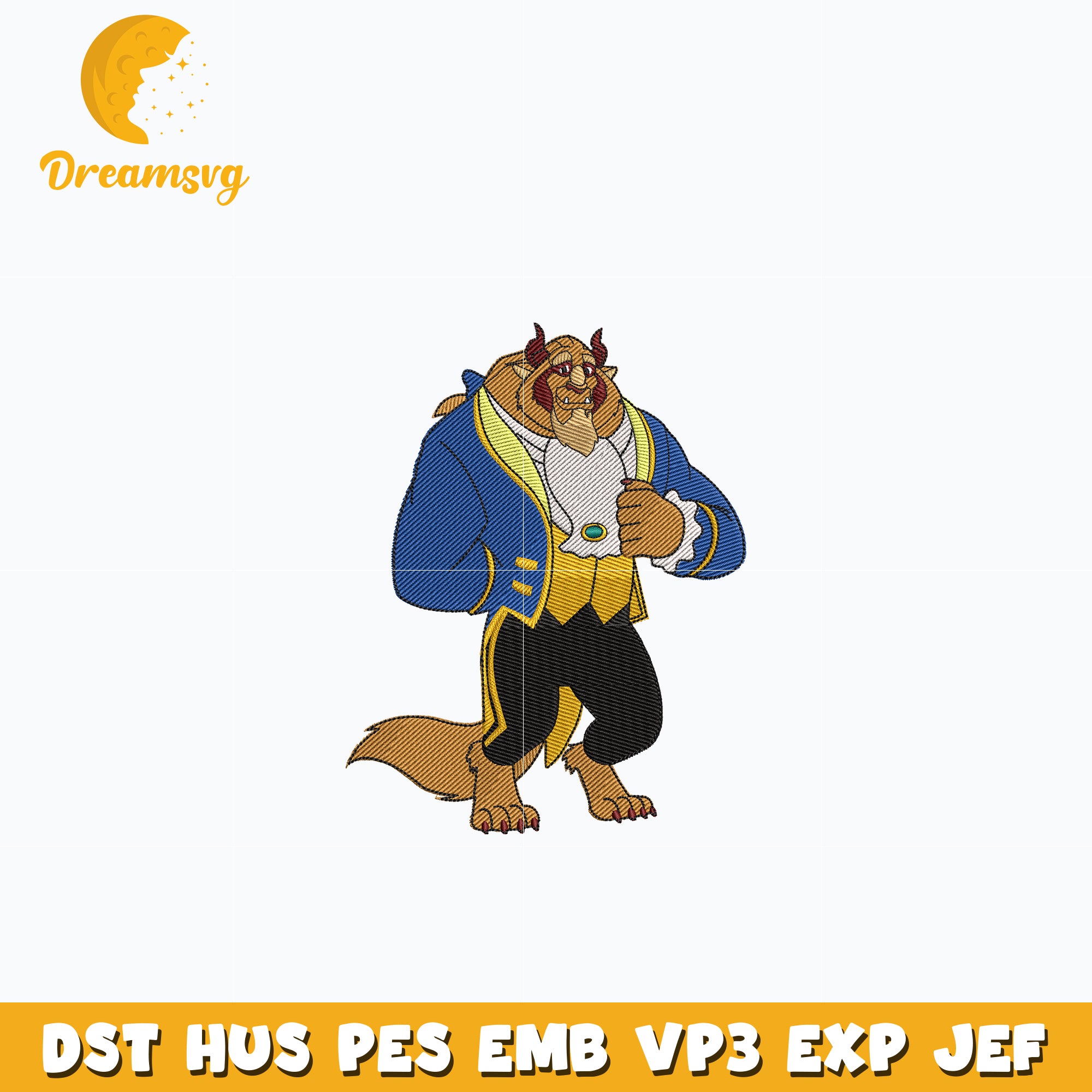 disney The Beast embroidery design – DreamSVG Store