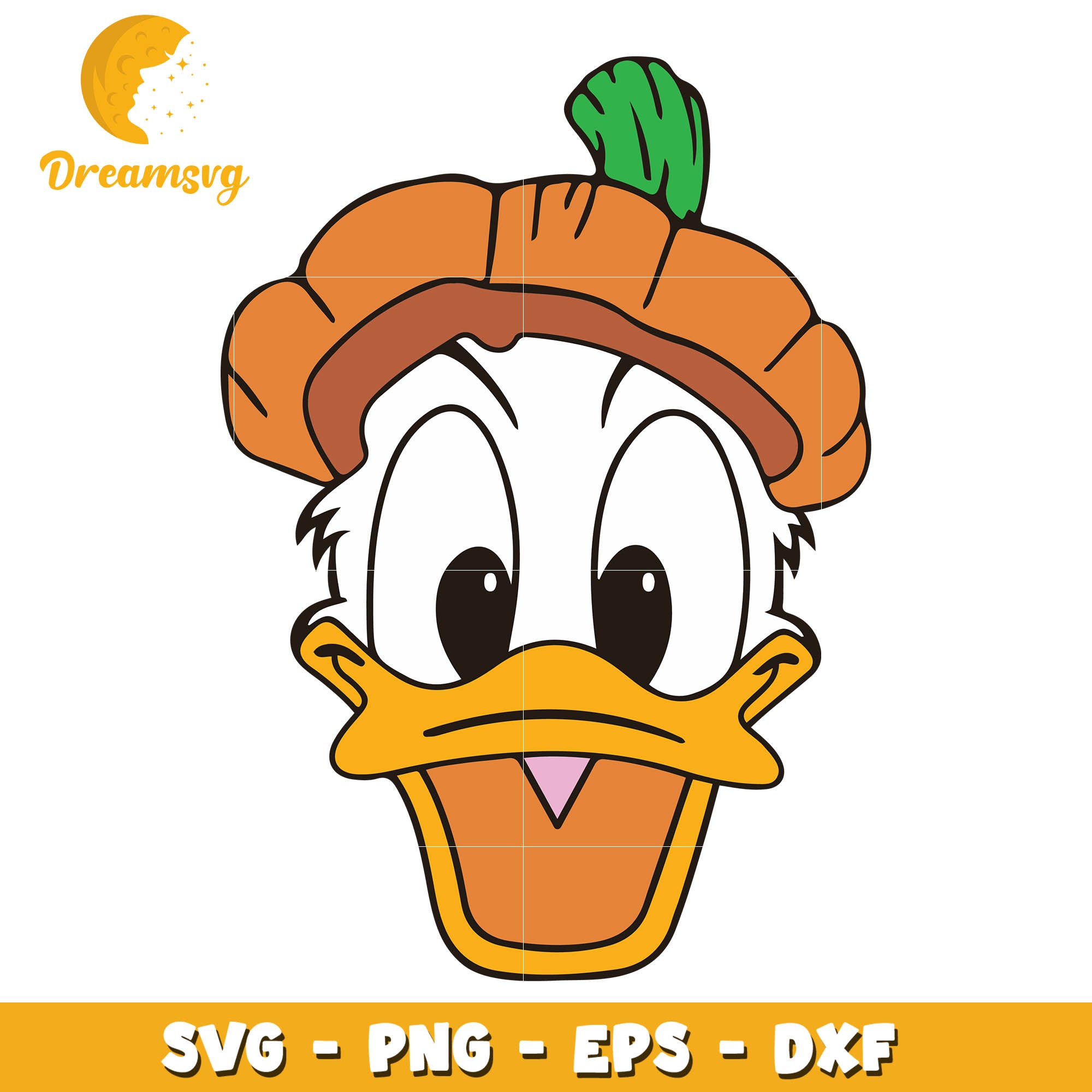 Donald Duck pumpkin head svg, Halloween svg – DreamSVG Store