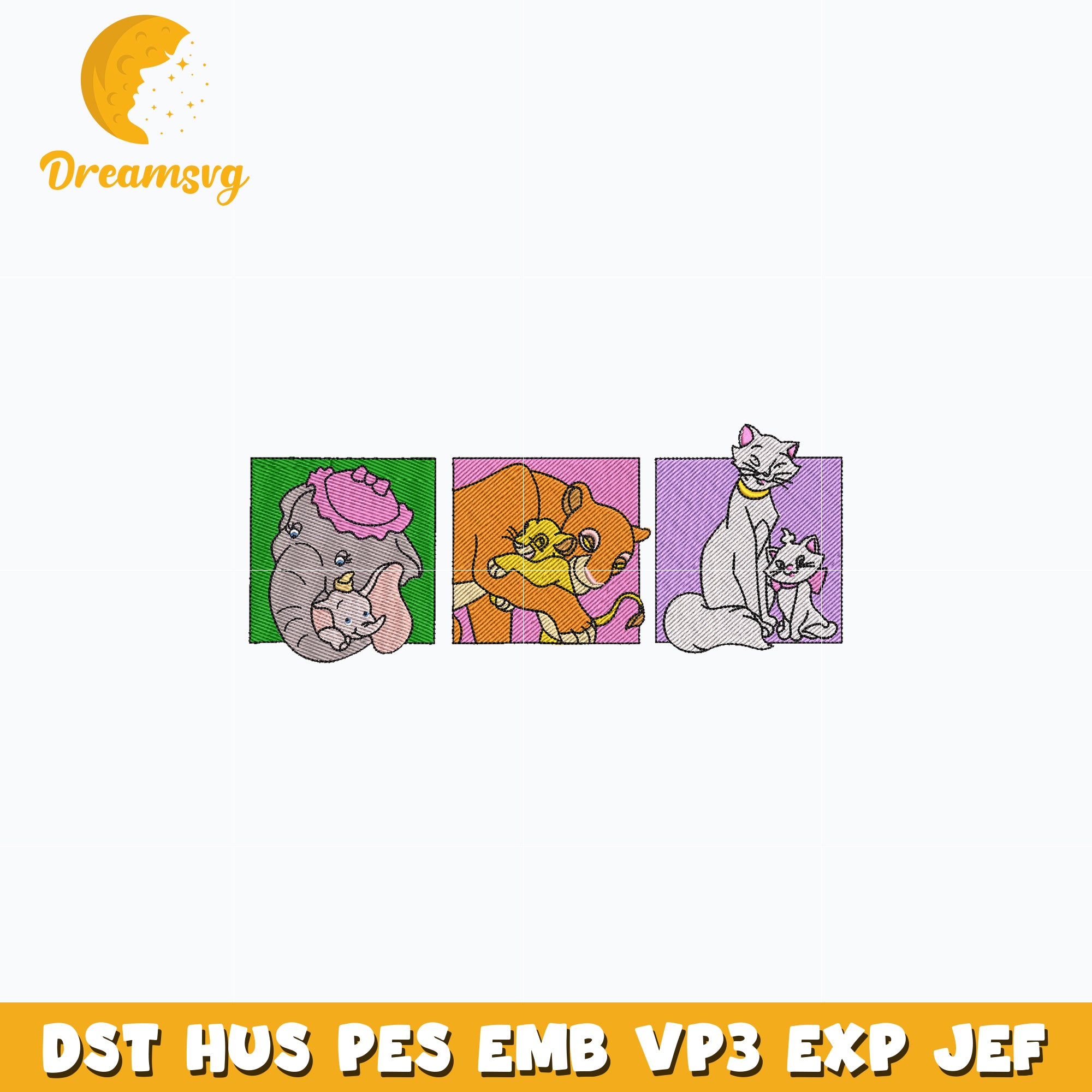 Disney animal embroidery design – DreamSVG Store