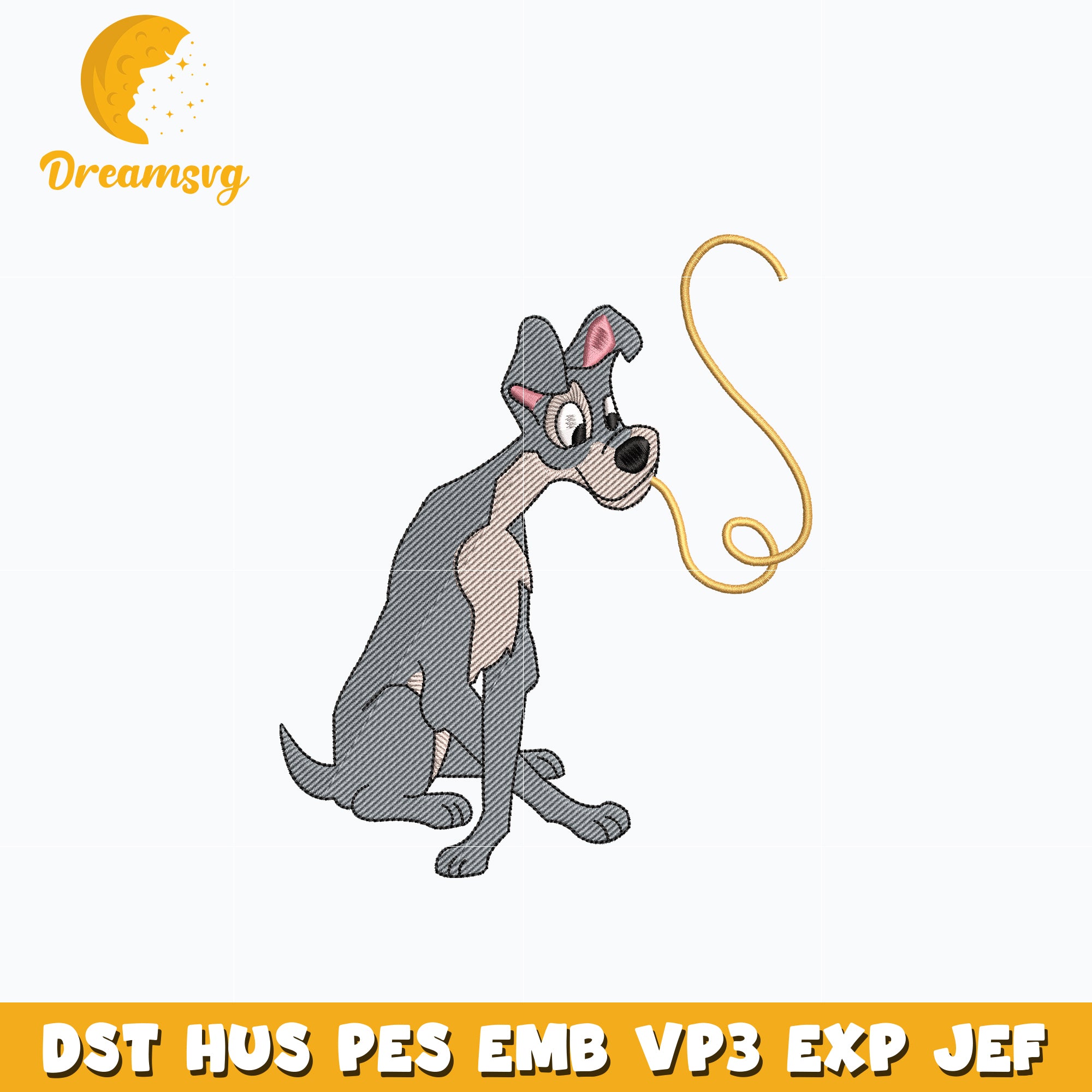 Disney dog tramp embroidery design – DreamSVG Store