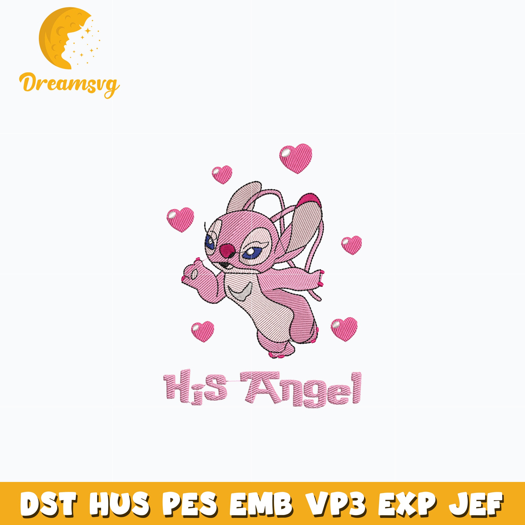 Disney his angel embroidery design – DreamSVG Store