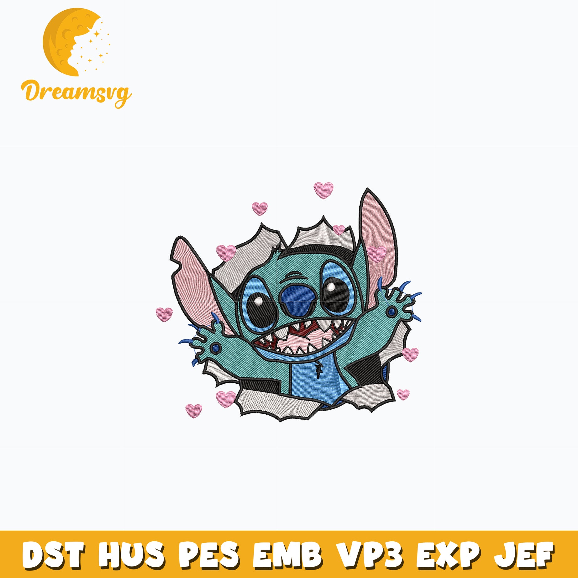 Disney Stitch Embroidery Design Dreamsvg Store