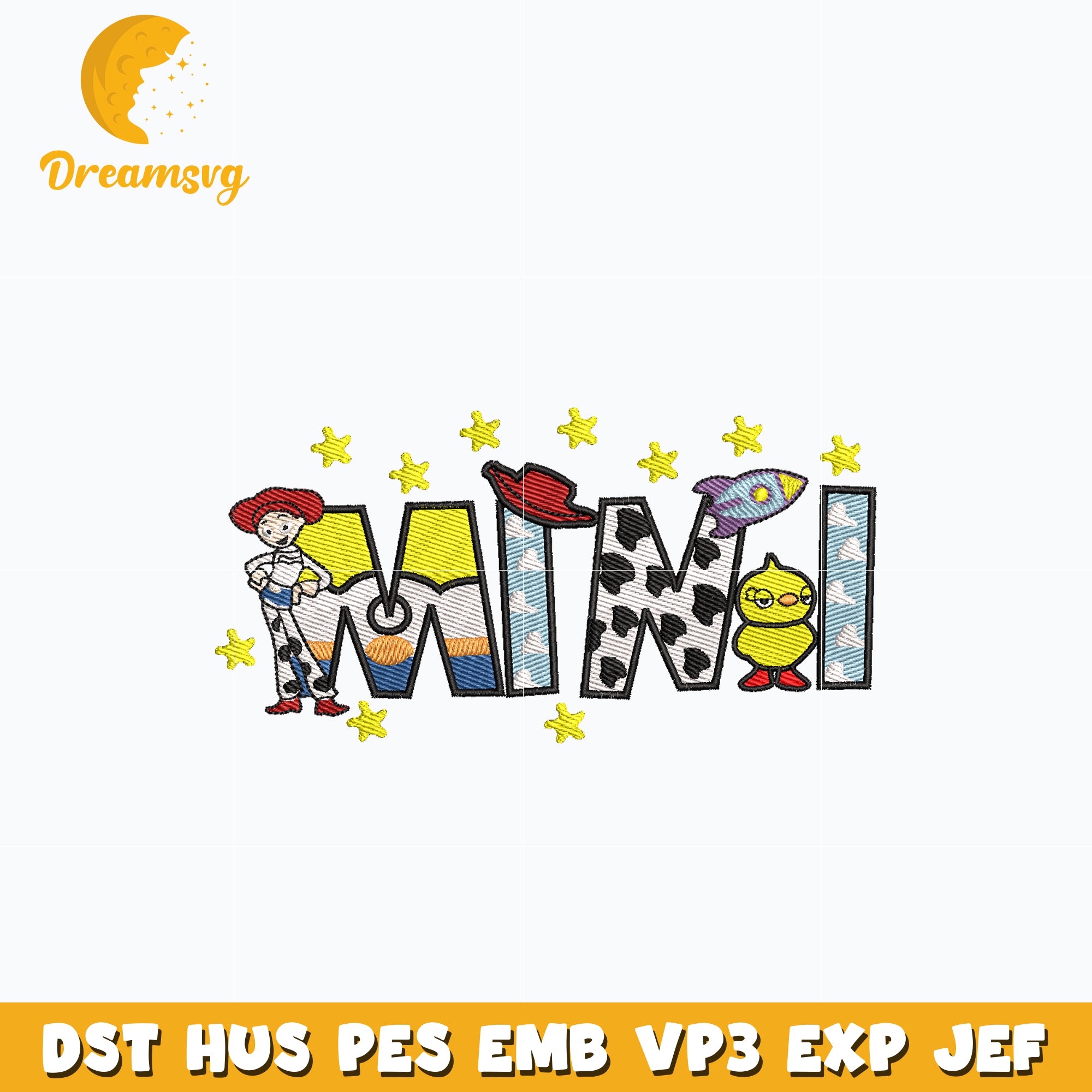 Jessie mini embroidery design – DreamSVG Store