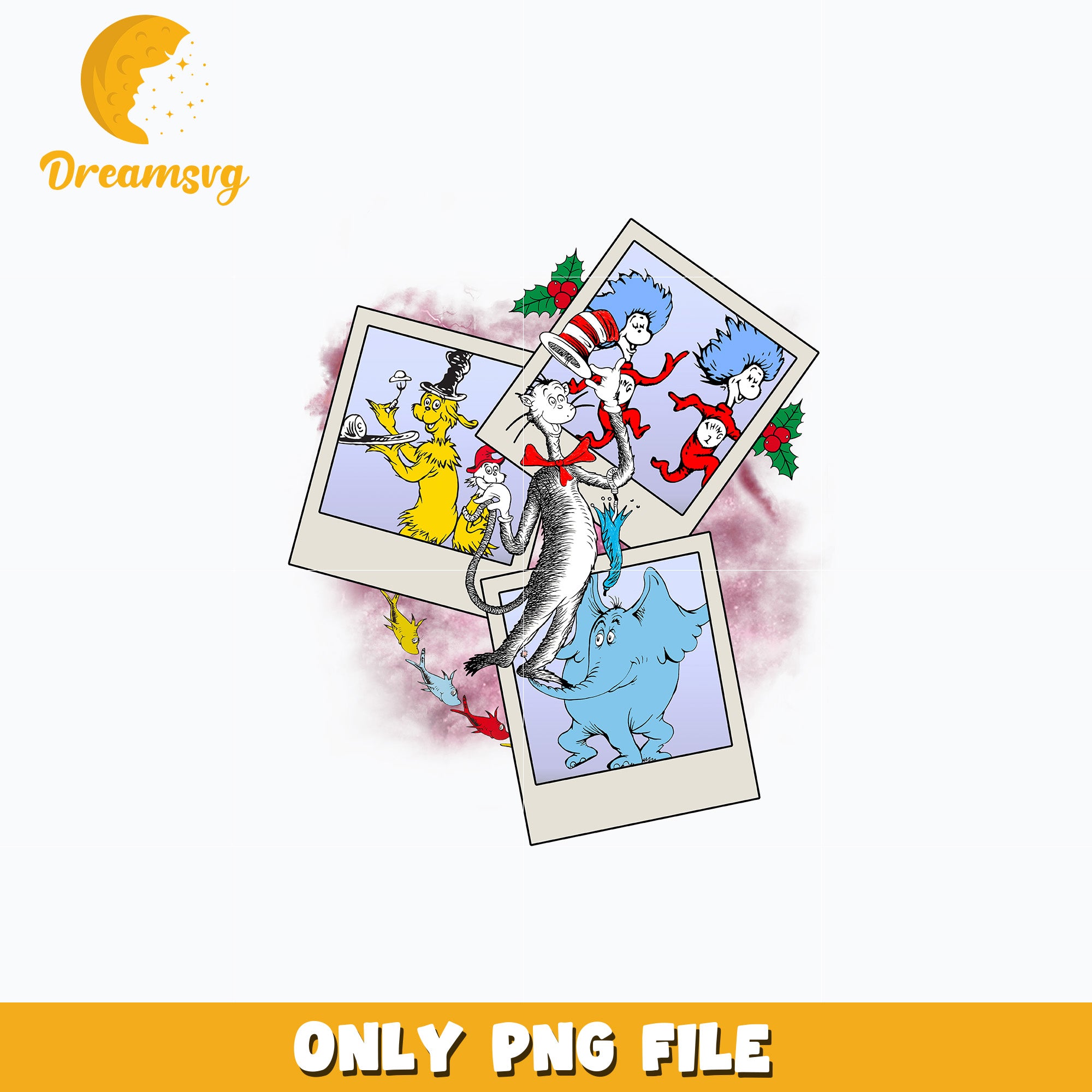 Dr seuss friends memory png – DreamSVG Store