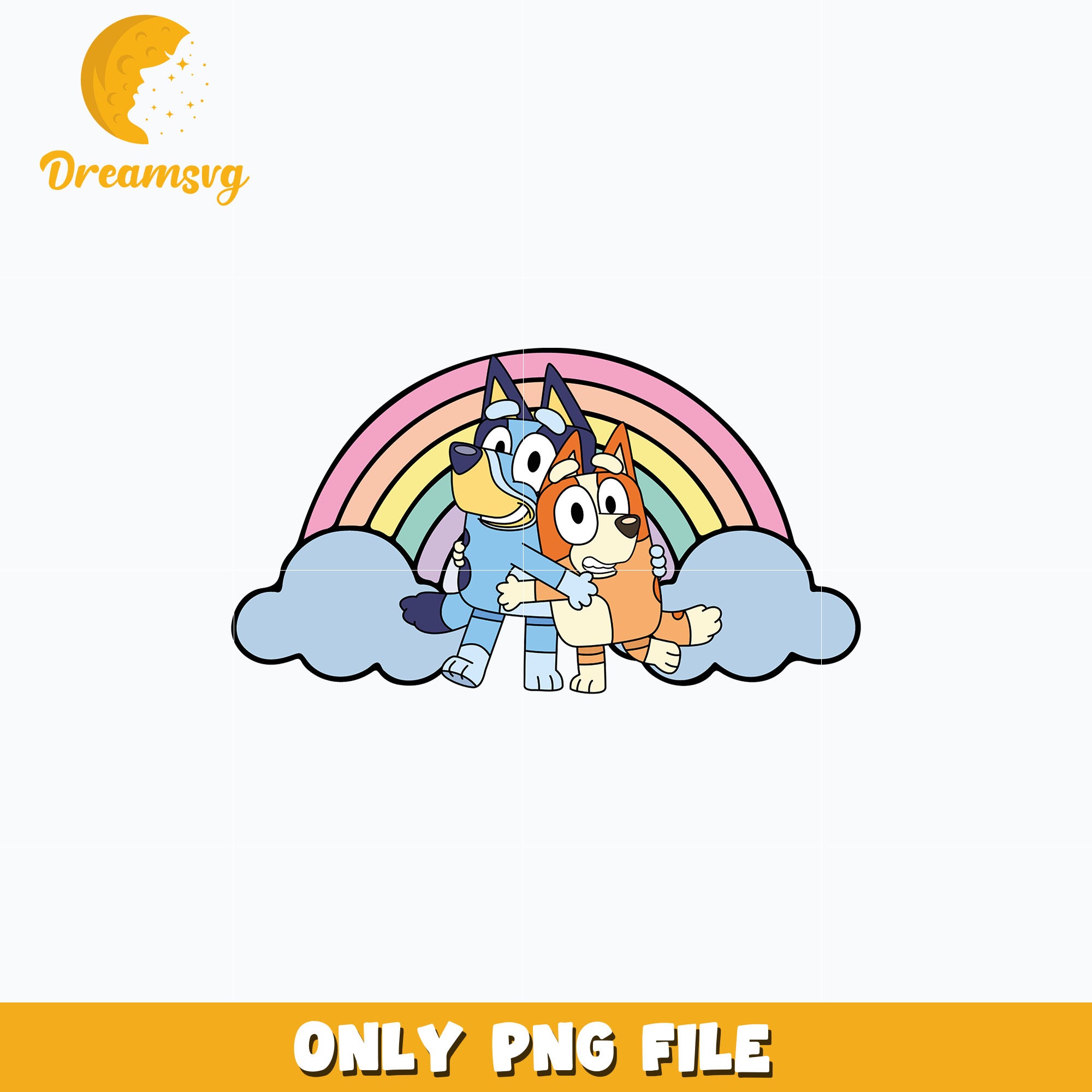 Bluey x bingo rainbow png – DreamSVG Store