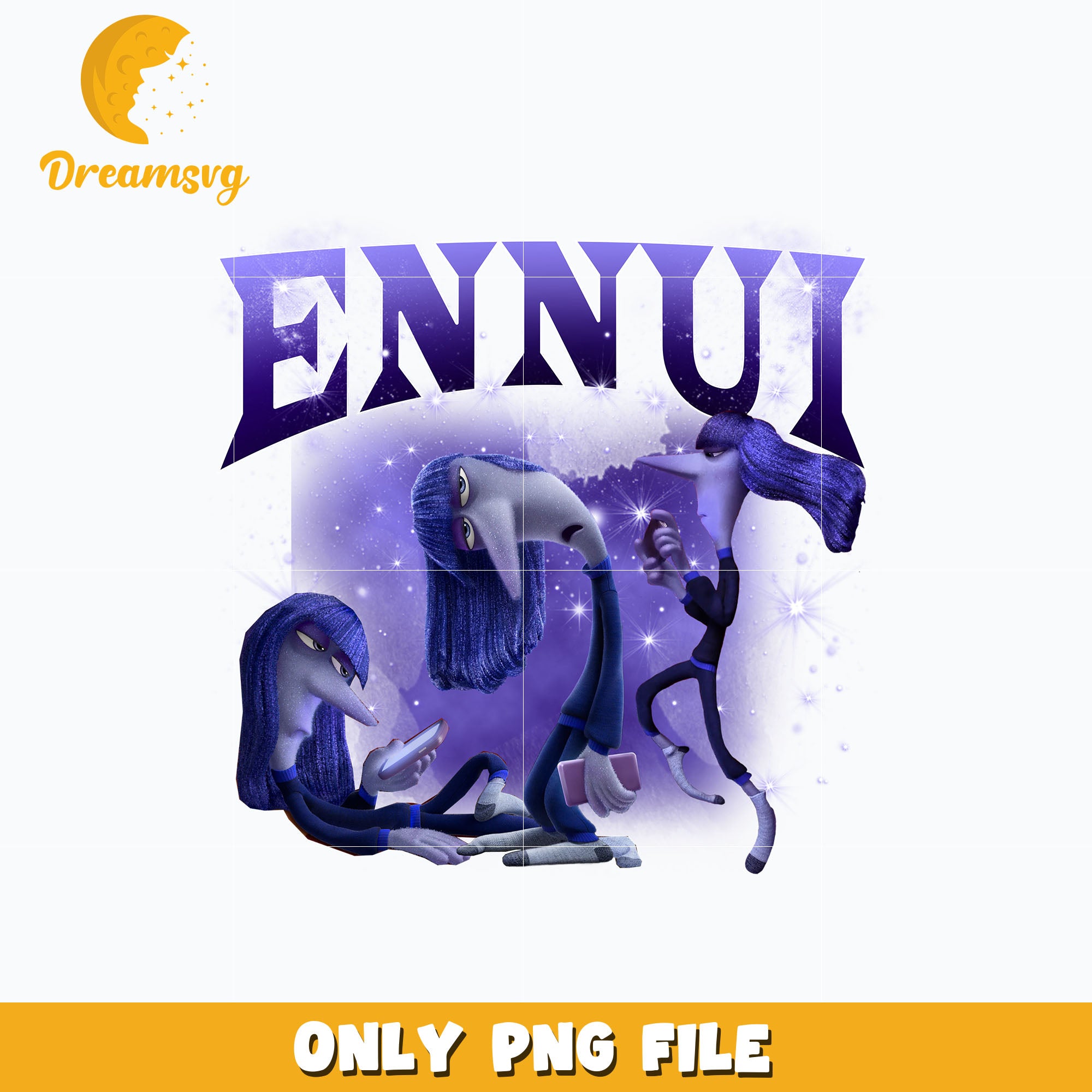 Ennui design png, inside out 2 png – DreamSVG Store