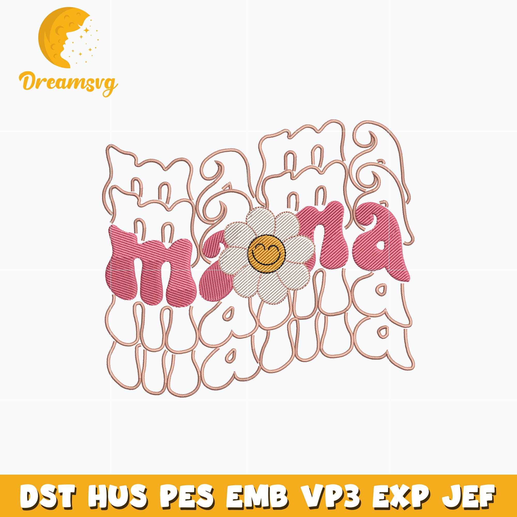 Flower mama embroidery design – DreamSVG Store