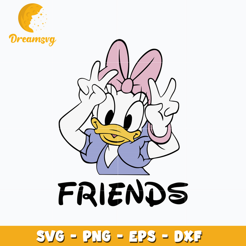 Daisy duck disney friends svg