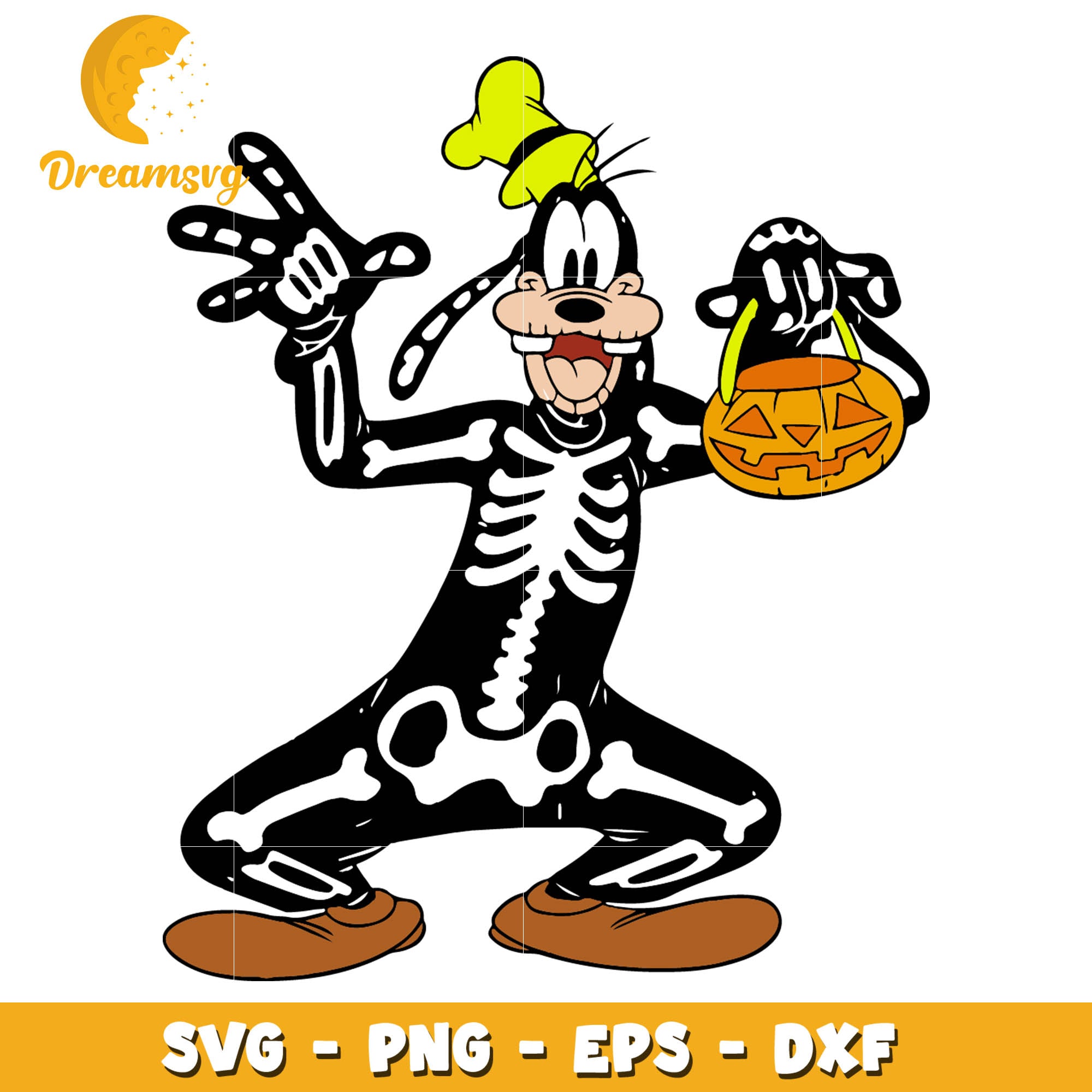 Disney Goofy Skeleton Halloween svg – DreamSVG Store