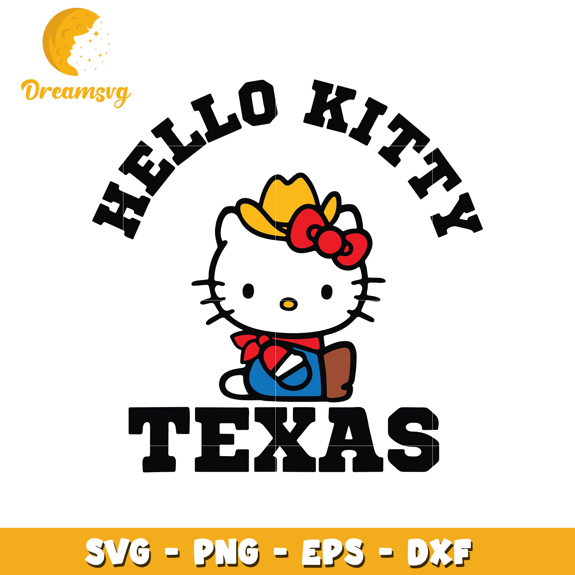 hello kitty taxas svg, hello kitty svg, Texas Longhorns svg – DreamSVG ...