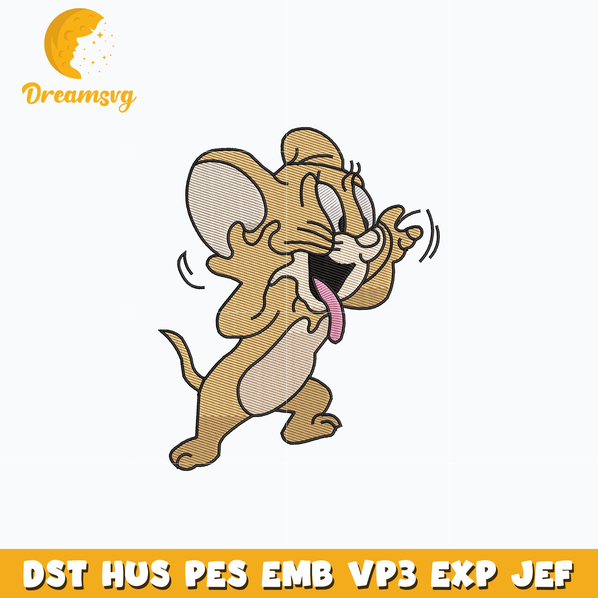 Jerry funny embroidery design – DreamSVG Store
