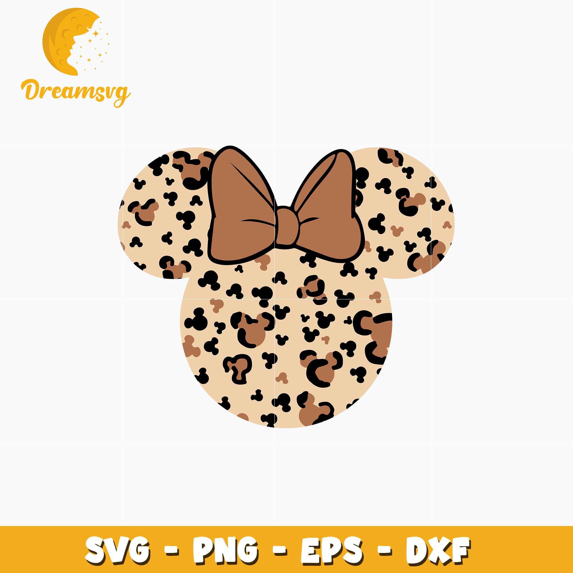 Minnie Leopard head svg, disney svg, instant download – DreamSVG Store
