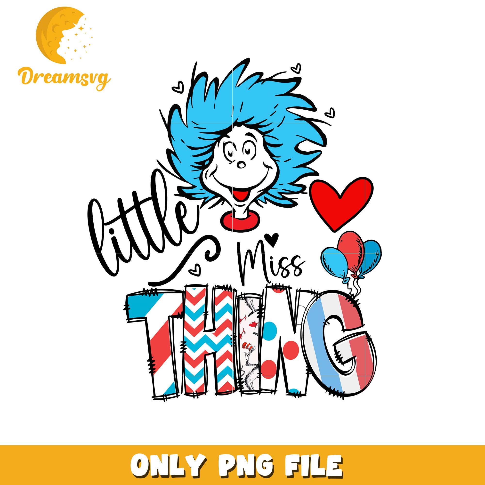 Thing 1 thing 2 little miss thing png – DreamSVG Store