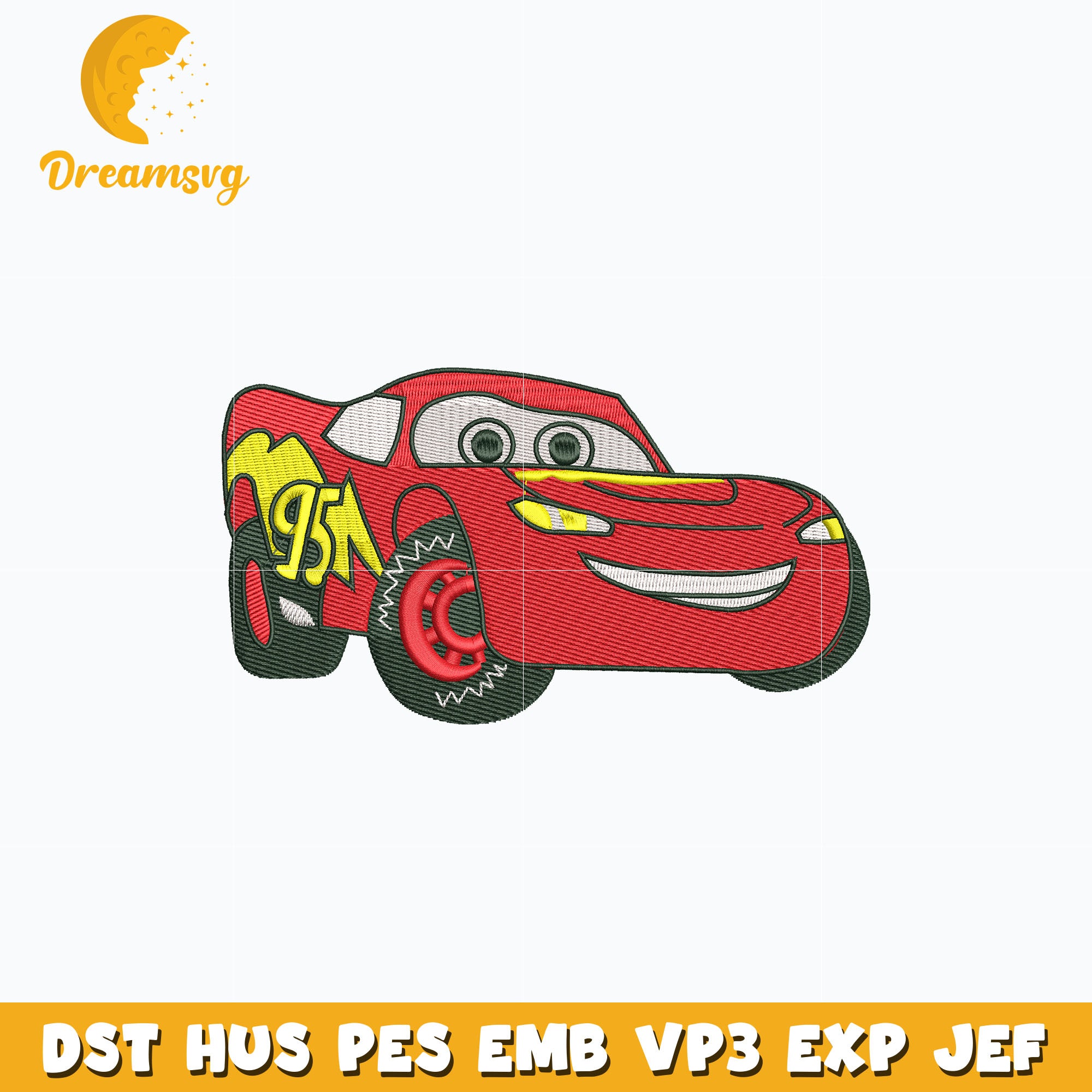 Disney mcqueen embroidery design – DreamSVG Store