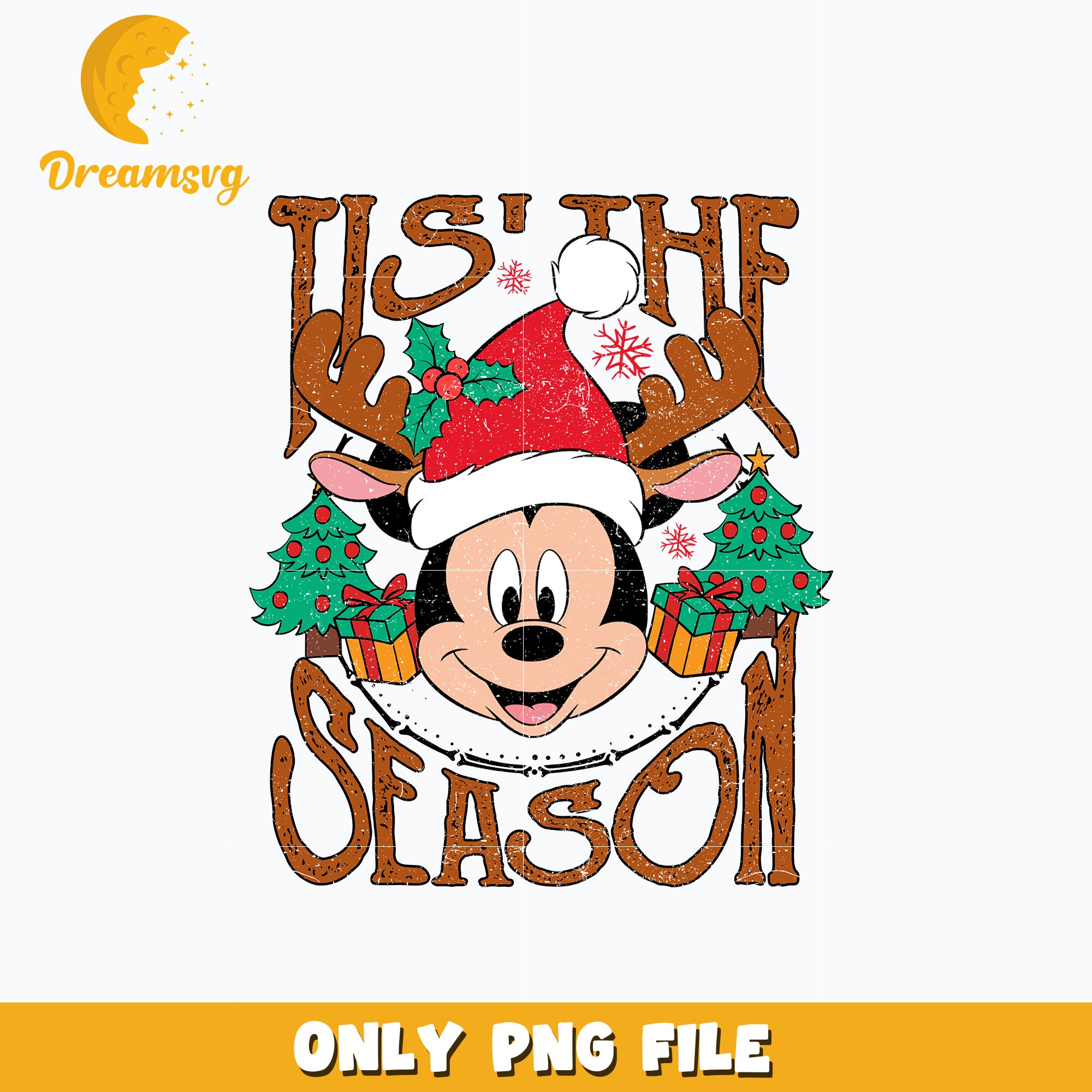 Mickey tis the season chrismas png – DreamSVG Store