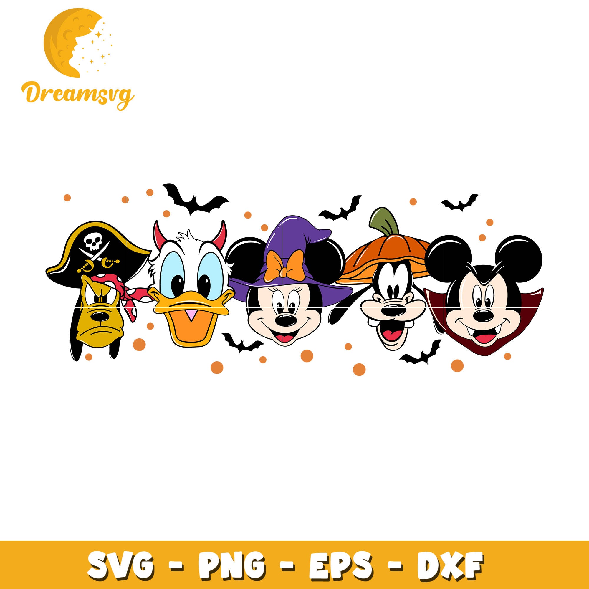 Disney Mouse And Friends Head svg – DreamSVG Store