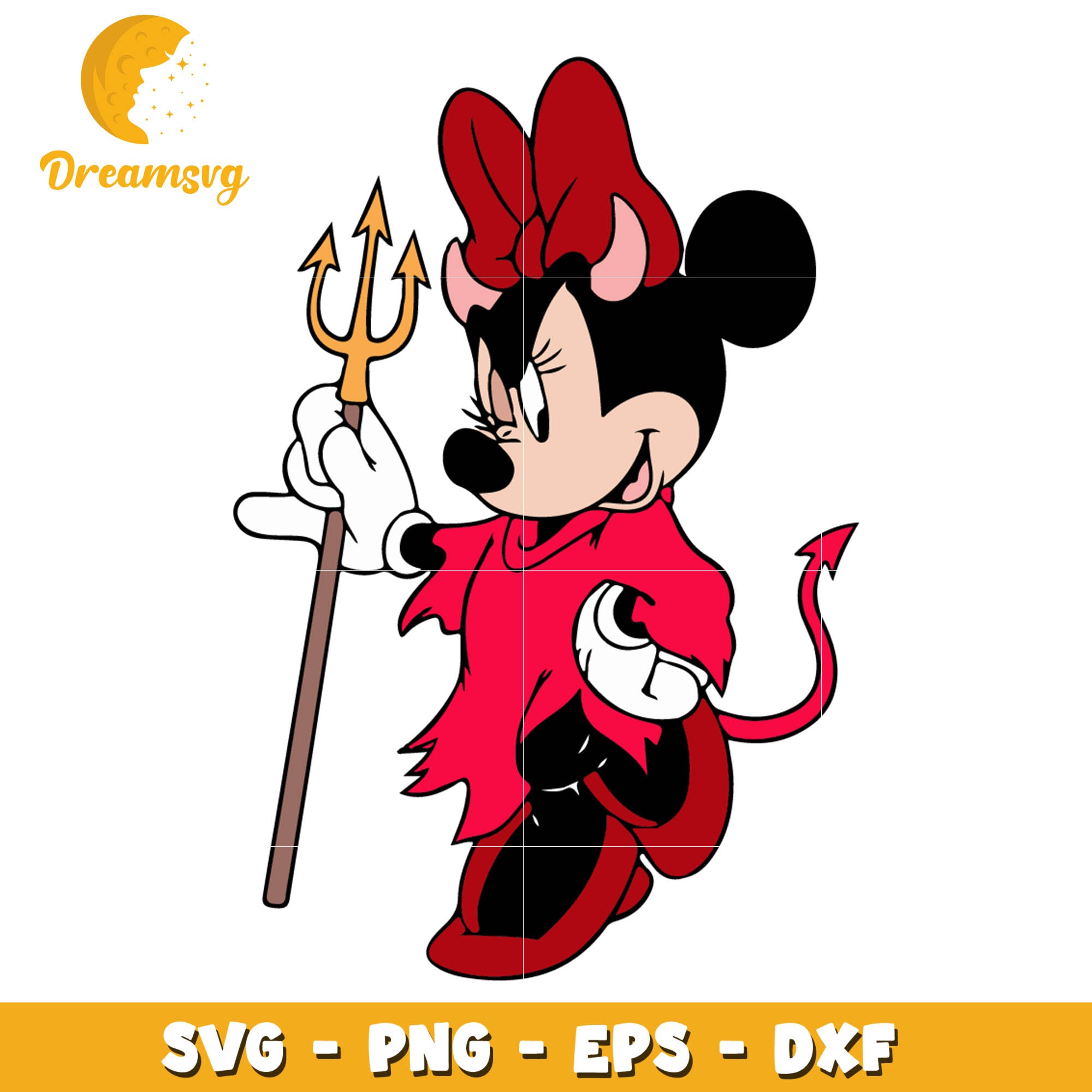 Halloween Devil Minnie Mouse svg – DreamSVG Store