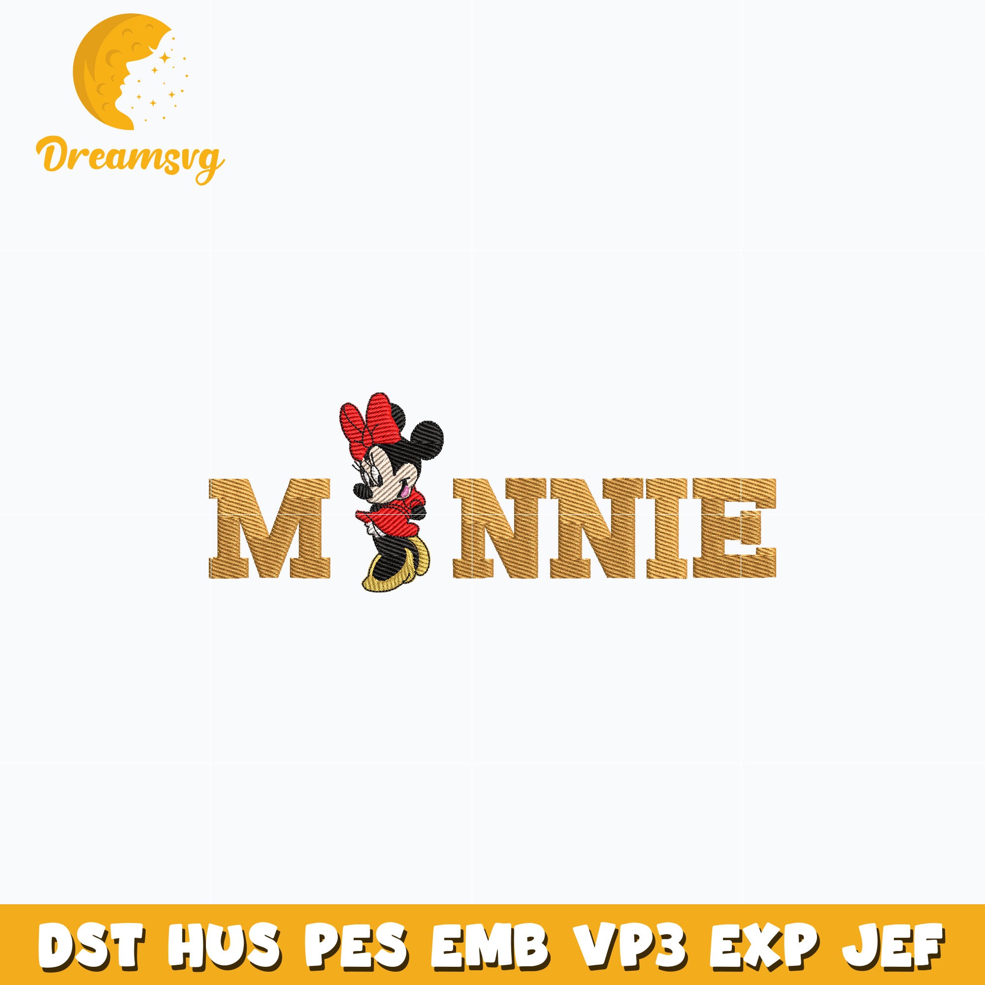 Minnie mouse name embroidery – DreamSVG Store