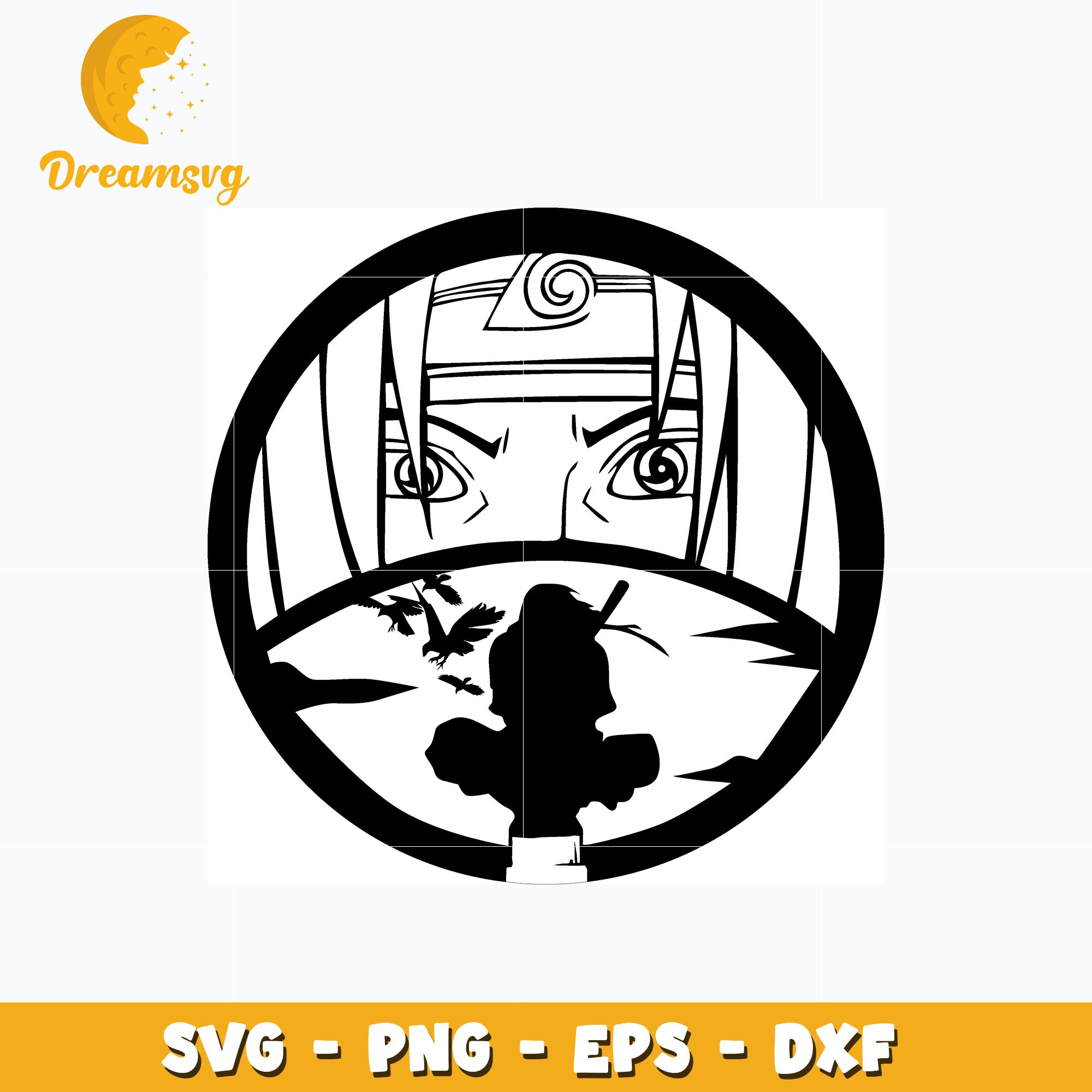 Itachi Uchiha Sharingan design svg, anime svg, Naruto svg – DreamSVG Store