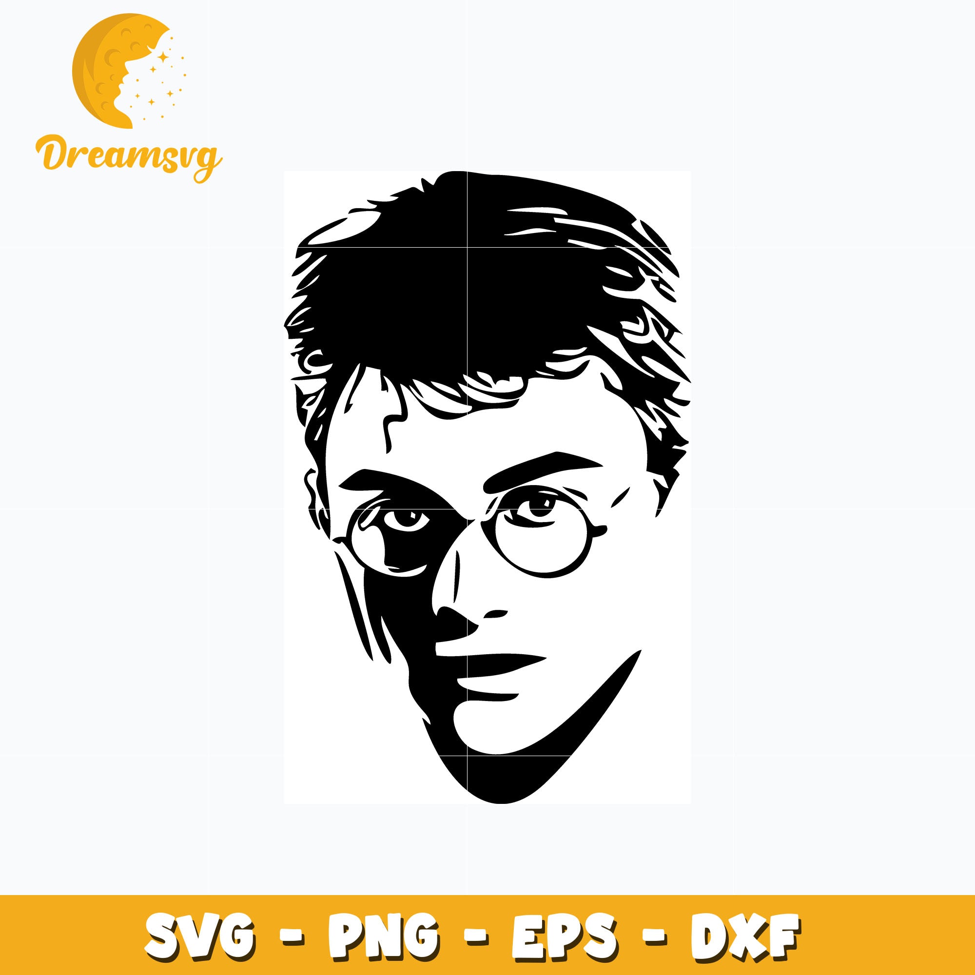 Harry Potter face svg, anime svg, Harry Potter svg – DreamSVG Store