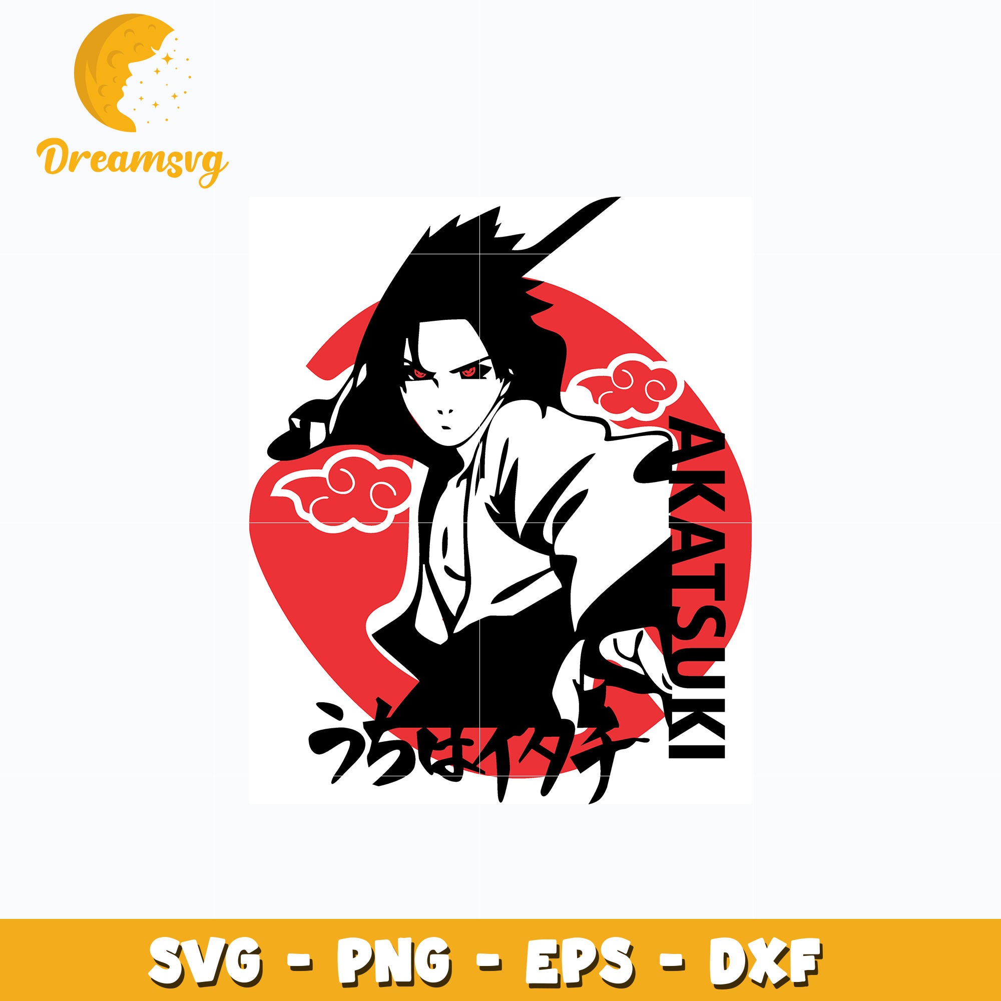 Uchiha Sasuke akatsuki svg, anime svg, Naruto svg – DreamSVG Store