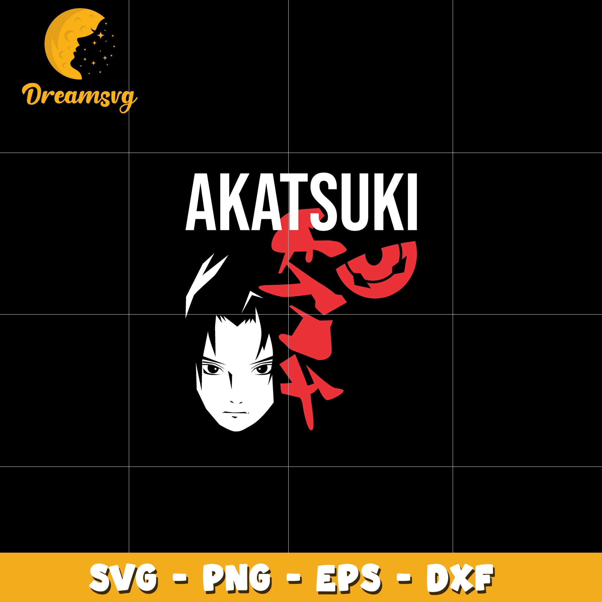 Sasuke head akatsuki svg, anime svg, Naruto svg – DreamSVG Store