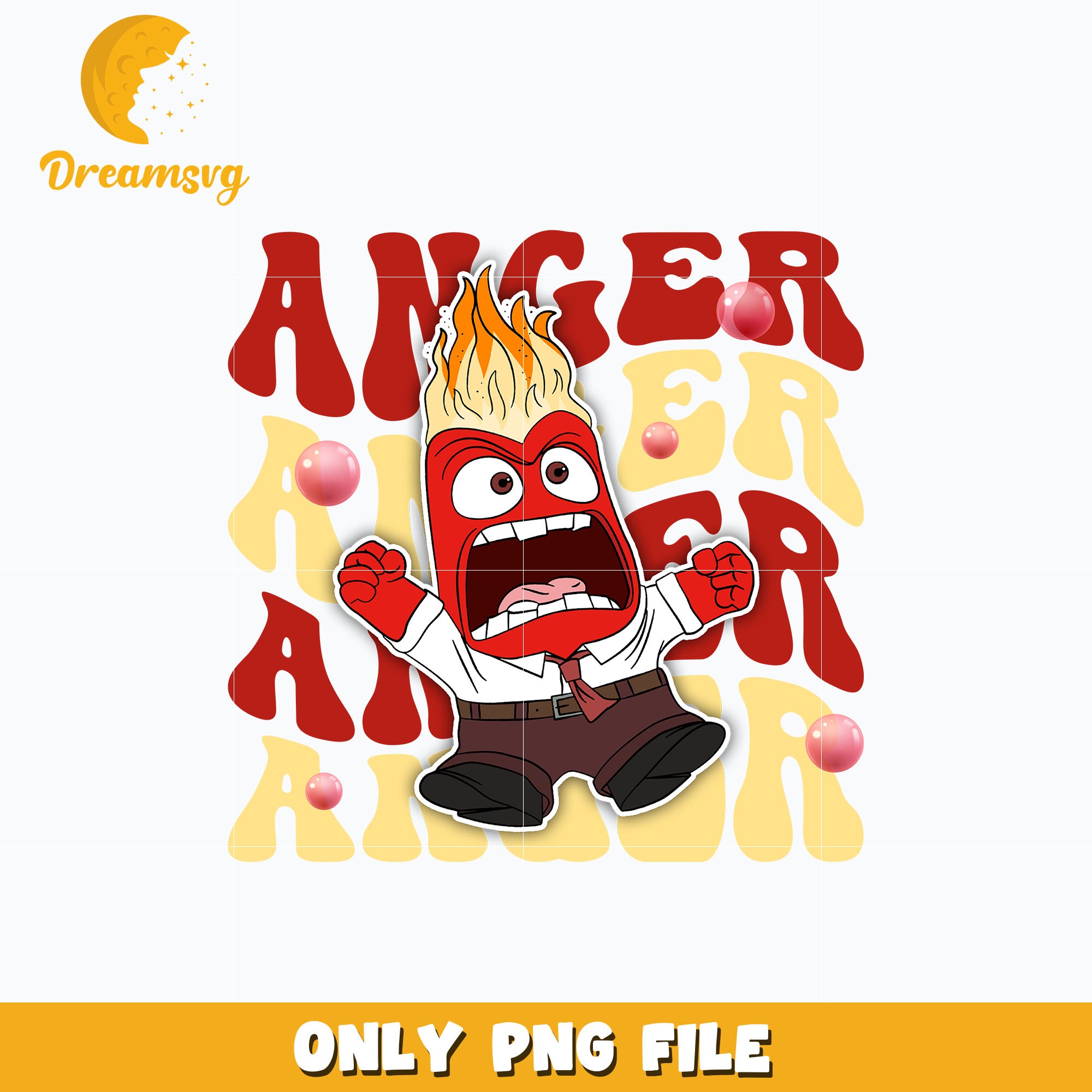 Anger name design png, cartoon png – DreamSVG Store