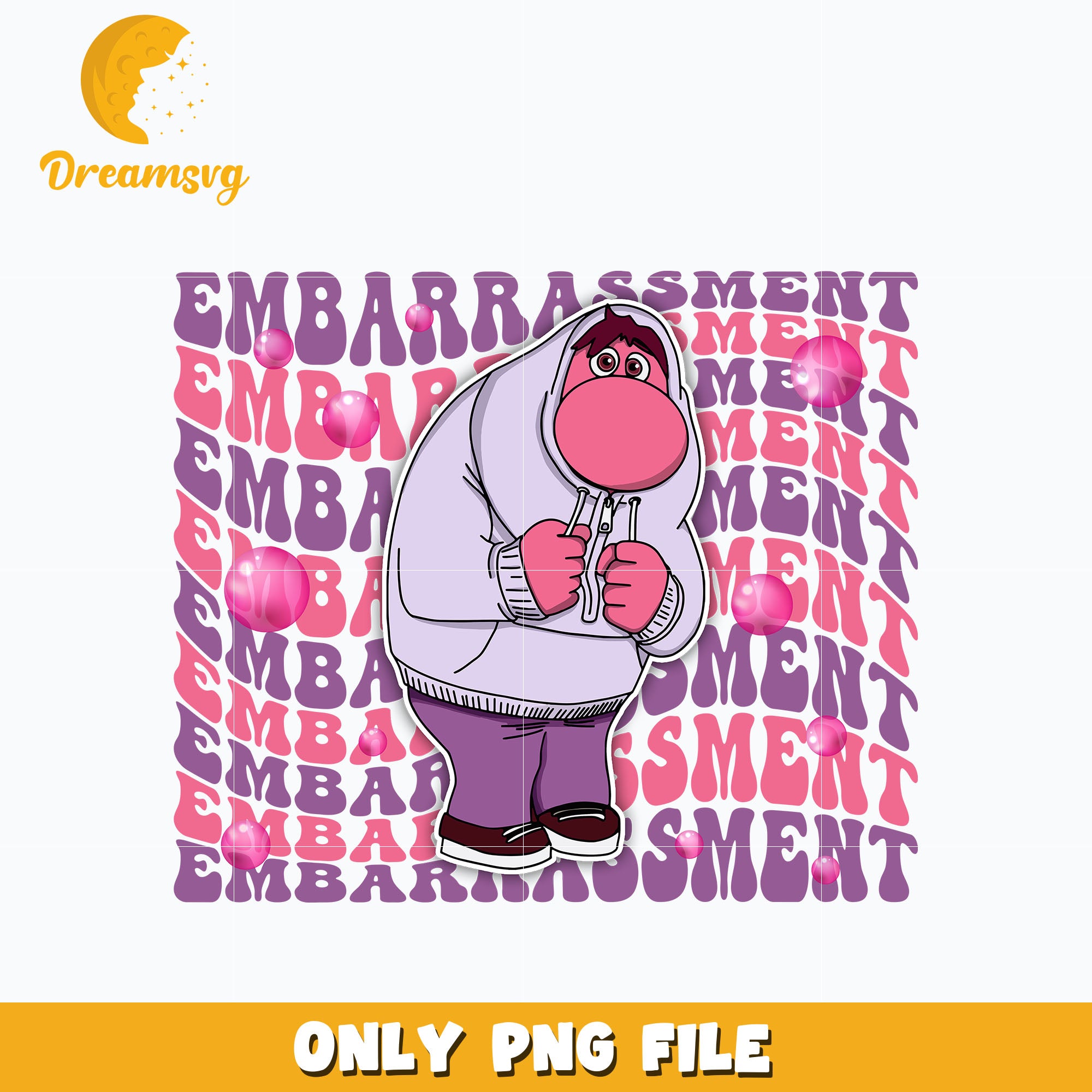 Embarrassment name design png, cartoon png – DreamSVG Store