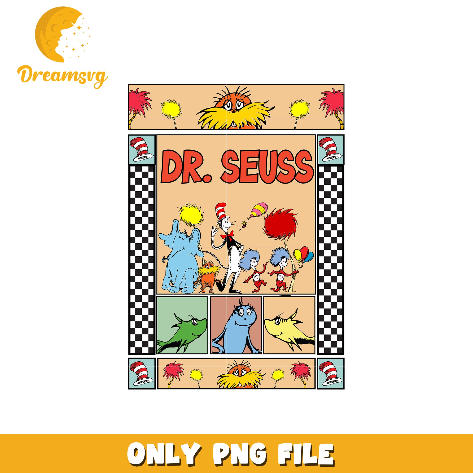 Dr seuss and all friends png – DreamSVG Store