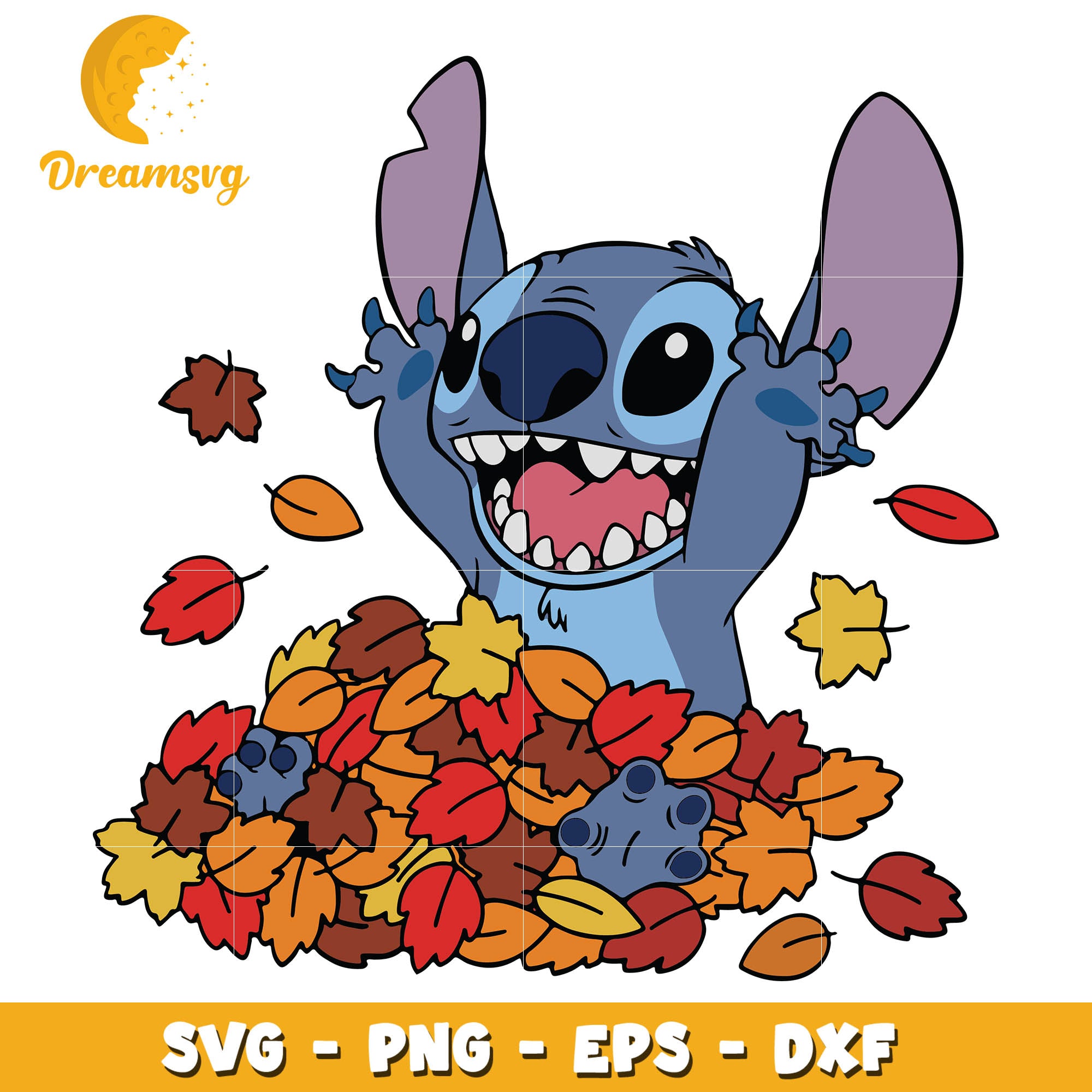 Stitch Happy Fall Autumn svg – DreamSVG Store