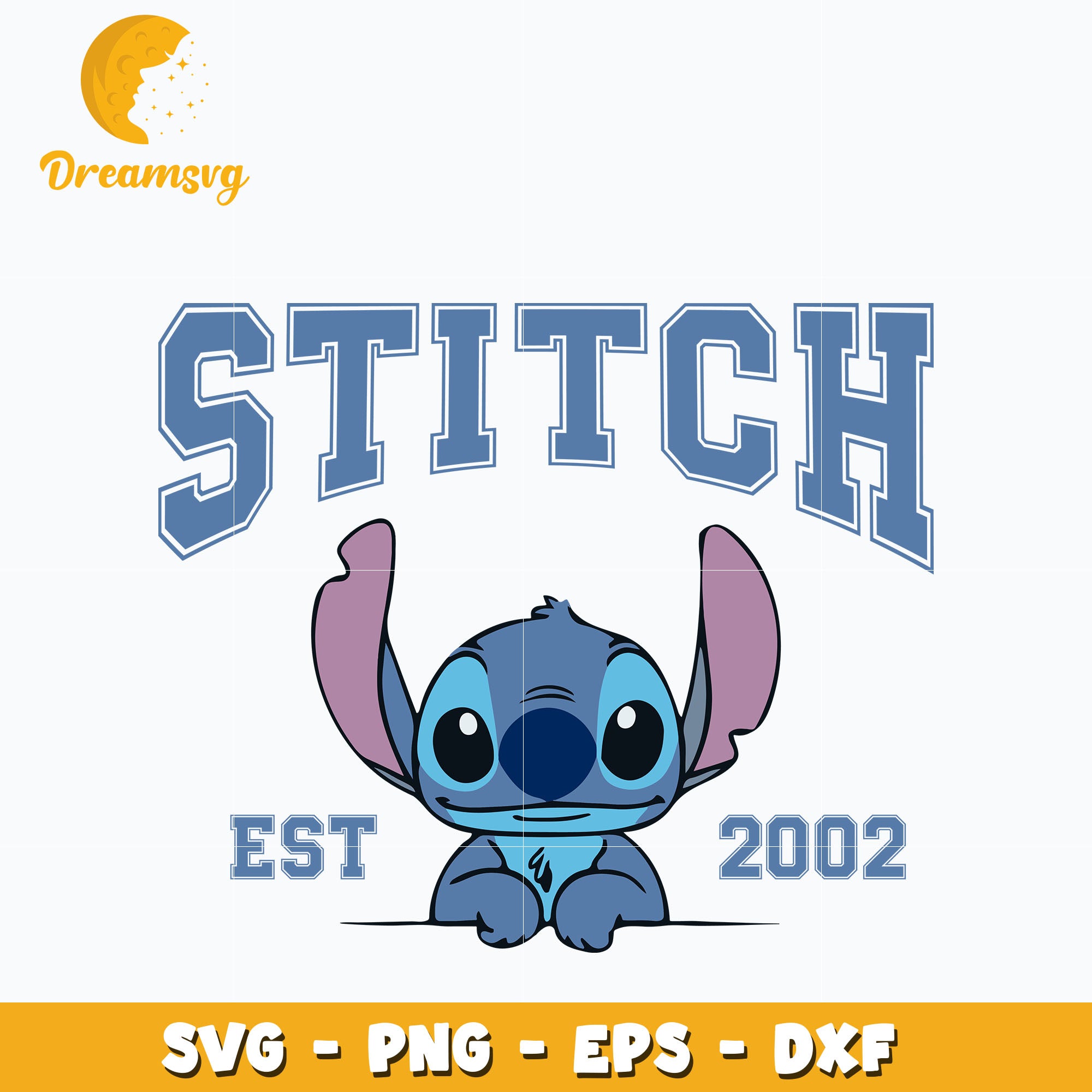 Stitch est 2002 svg, instant download – DreamSVG Store