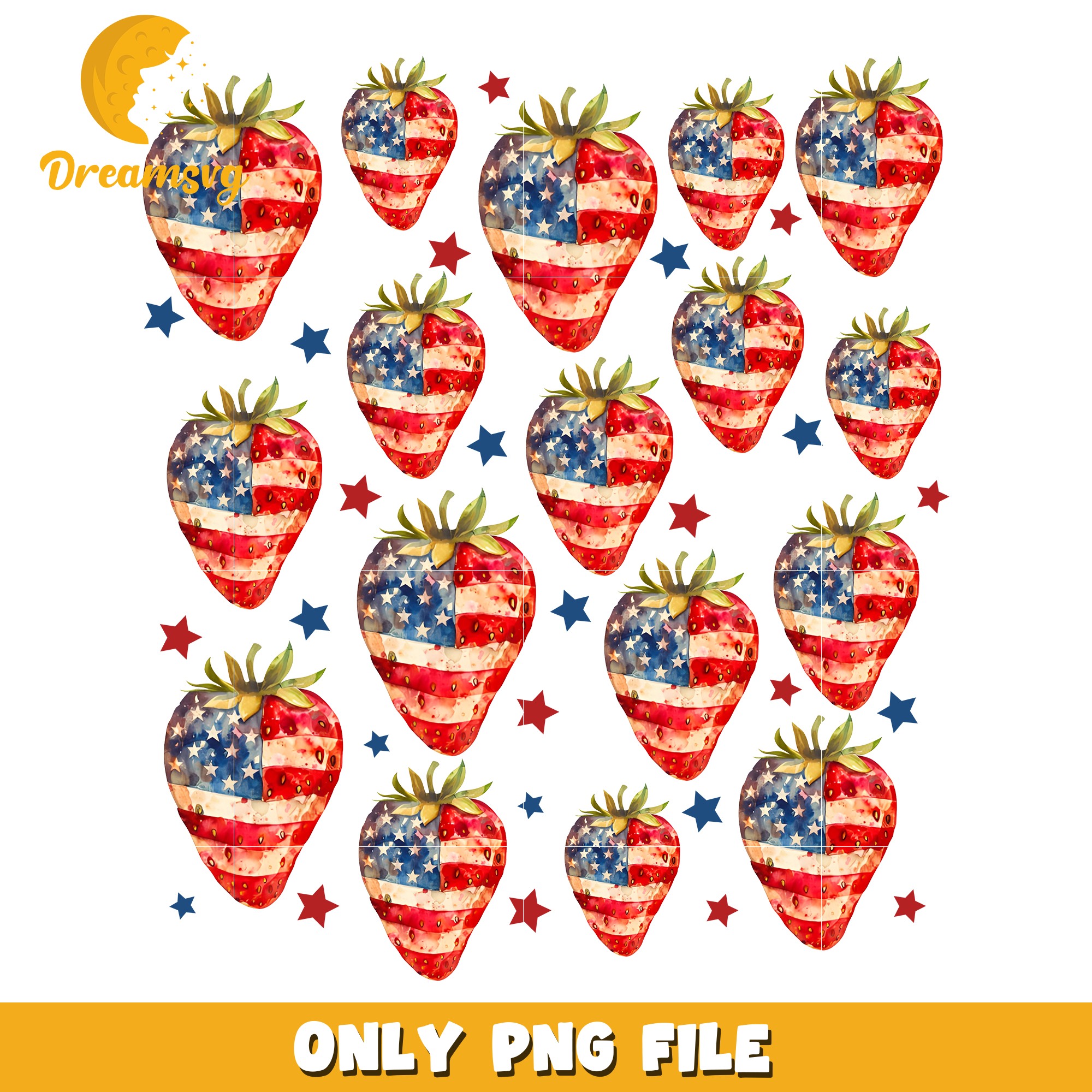 Strawberry 4th Of July png – DreamSVG Store