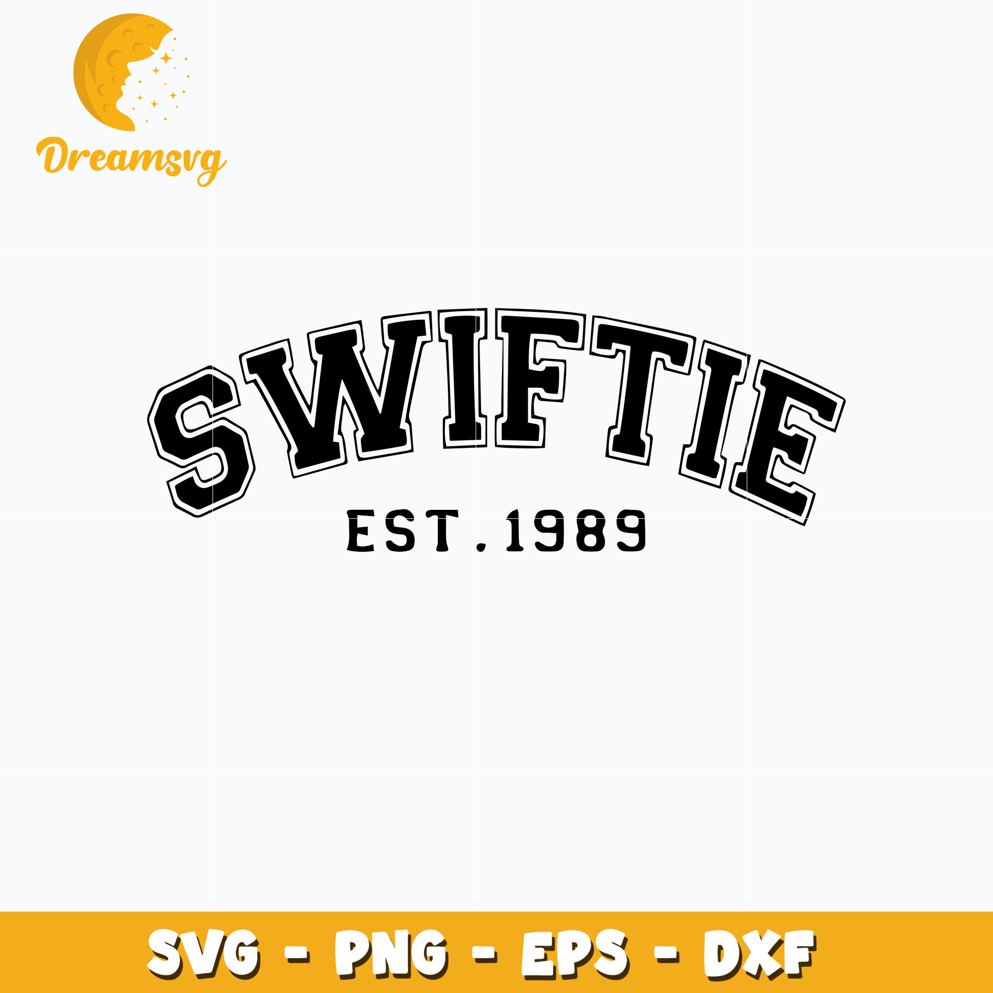 Swiftie est 1989 black logo svg – DreamSVG Store