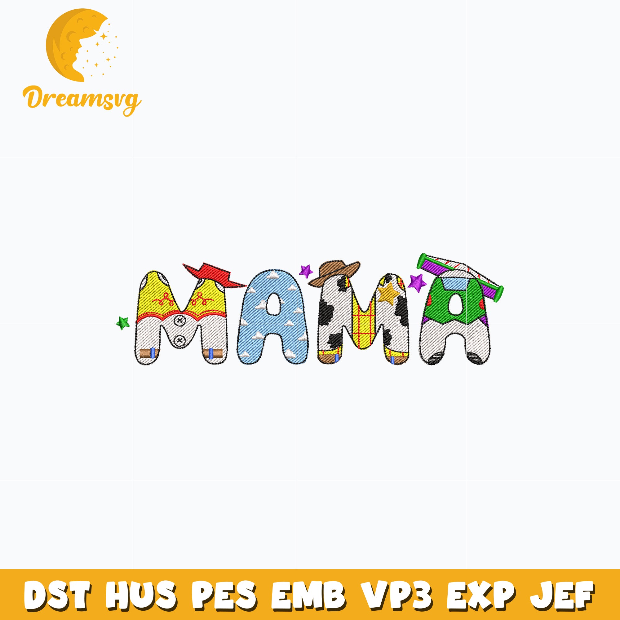Toy story mama embroidery design – DreamSVG Store