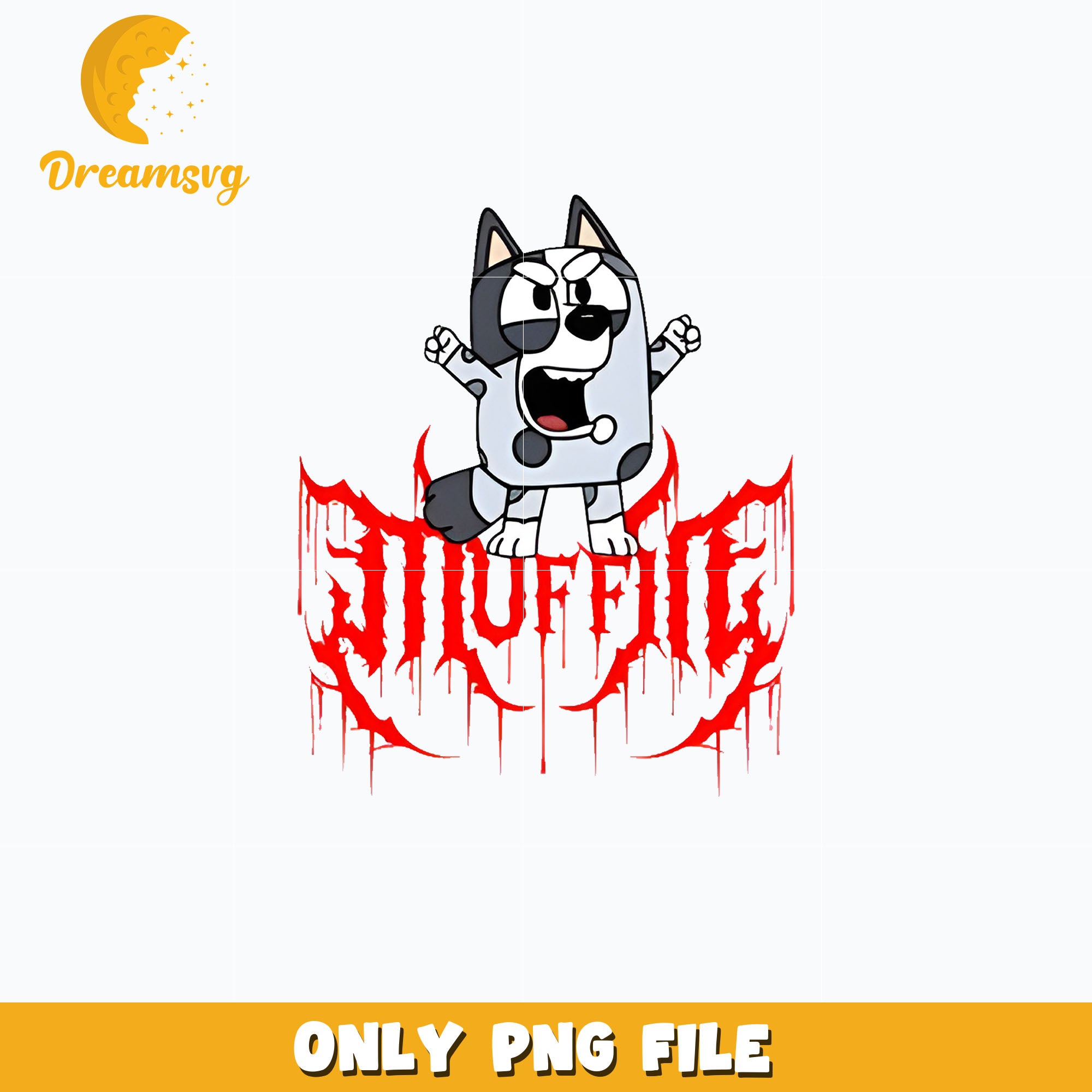 Bluey horror muffin cartoon png – DreamSVG Store