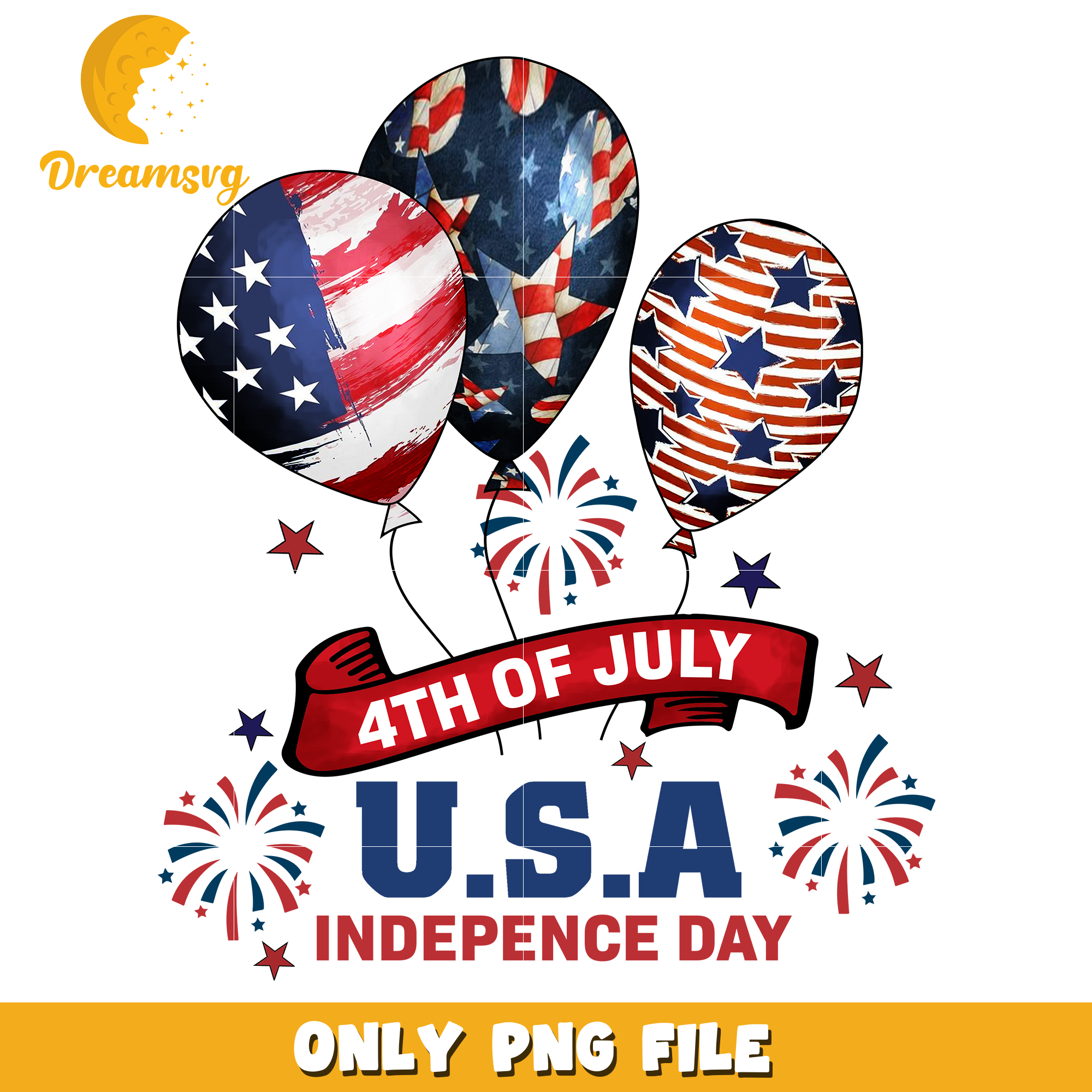USA indepence day 4th Of July png – DreamSVG Store