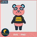 Chow Animal Crossing Svg, Animal Crossing Svg, Animal Crossing Png, Ca