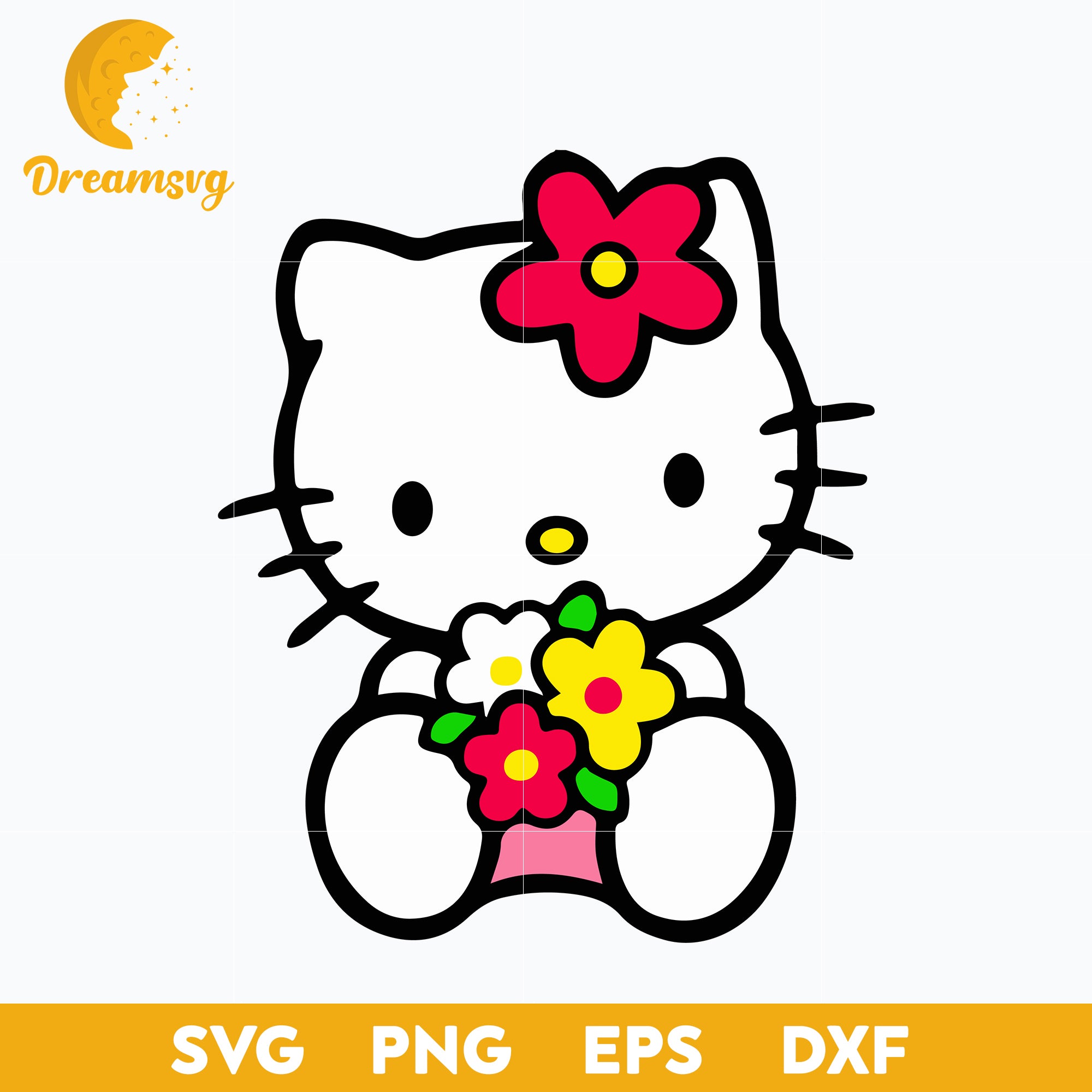 Hello Kitty Svg, Hello kitty characters, Hello Kitty cartoon svg, Cart ...