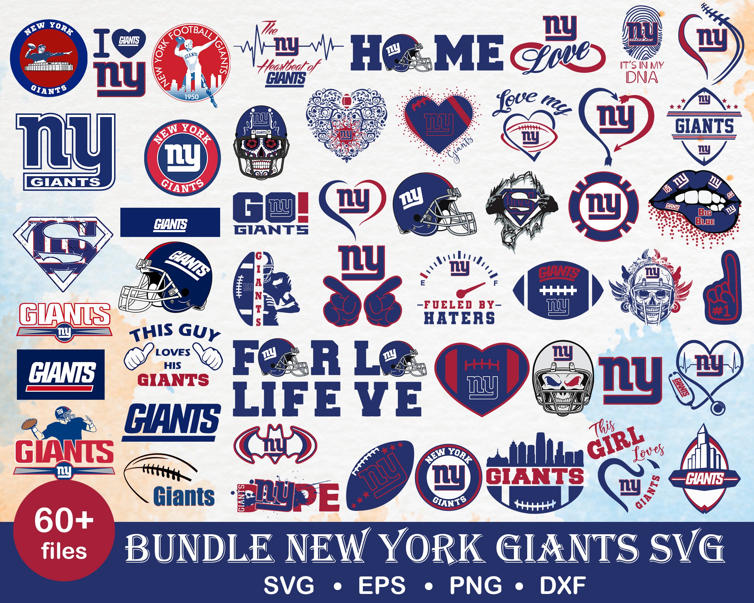 60+ New York Giants bundle svg, Giants bundle svg, Nfl svg, png, dxf ...